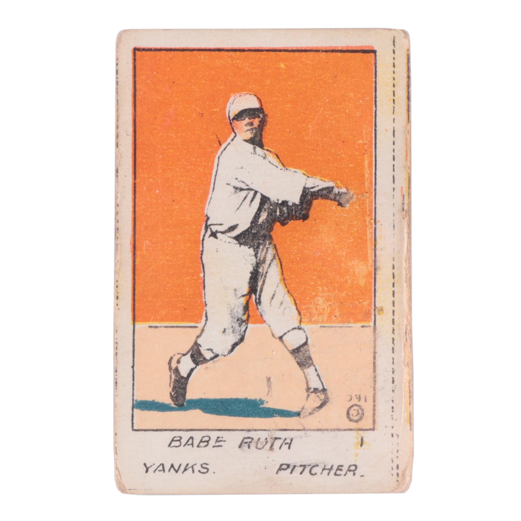 1920 W516-1-2 Babe Ruth #1 Pitcher Hand Cut Baseball Strip Card | EBTH