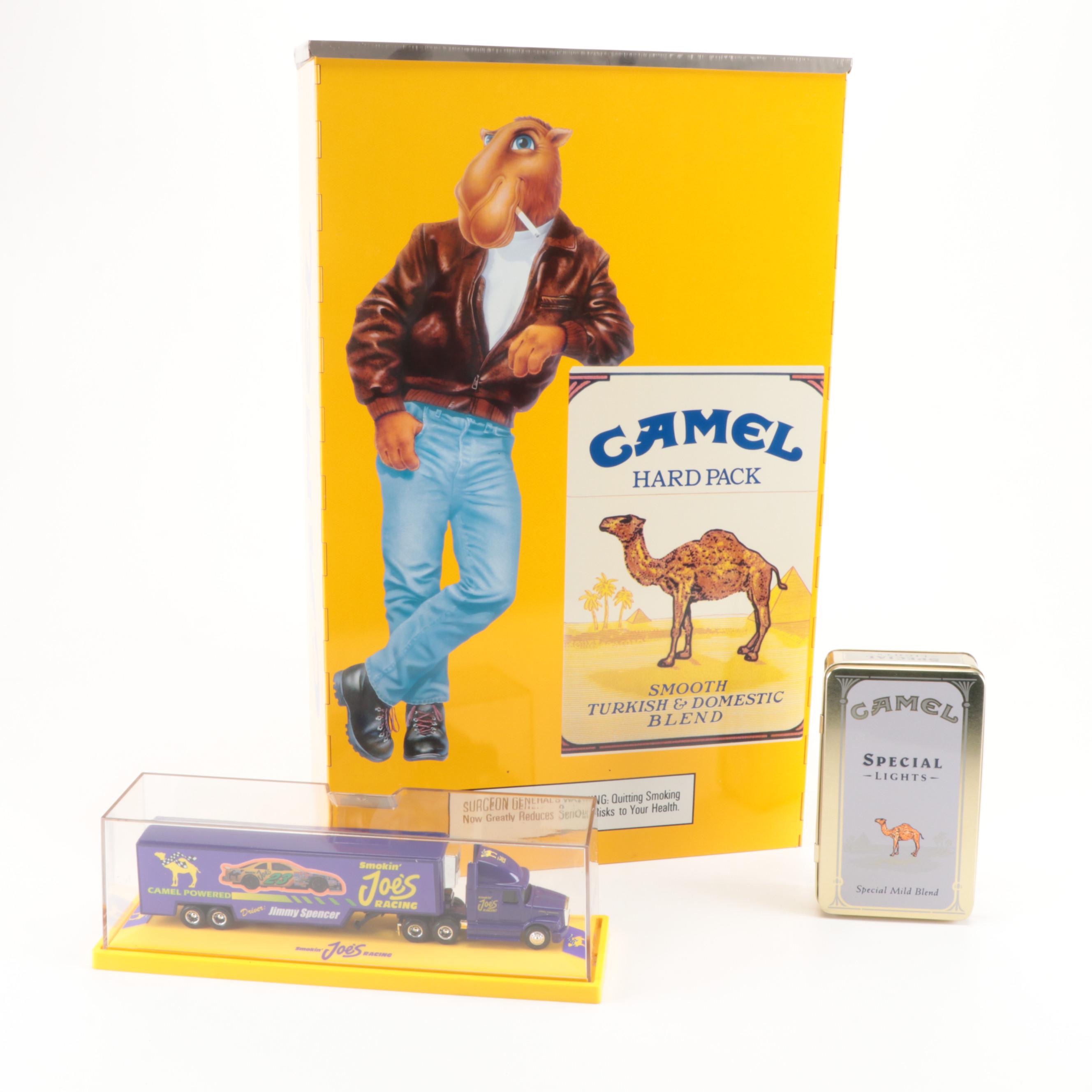 Camel "Joe Camel" Display Matchbook Tin, Matches, Model Truck in Case ...