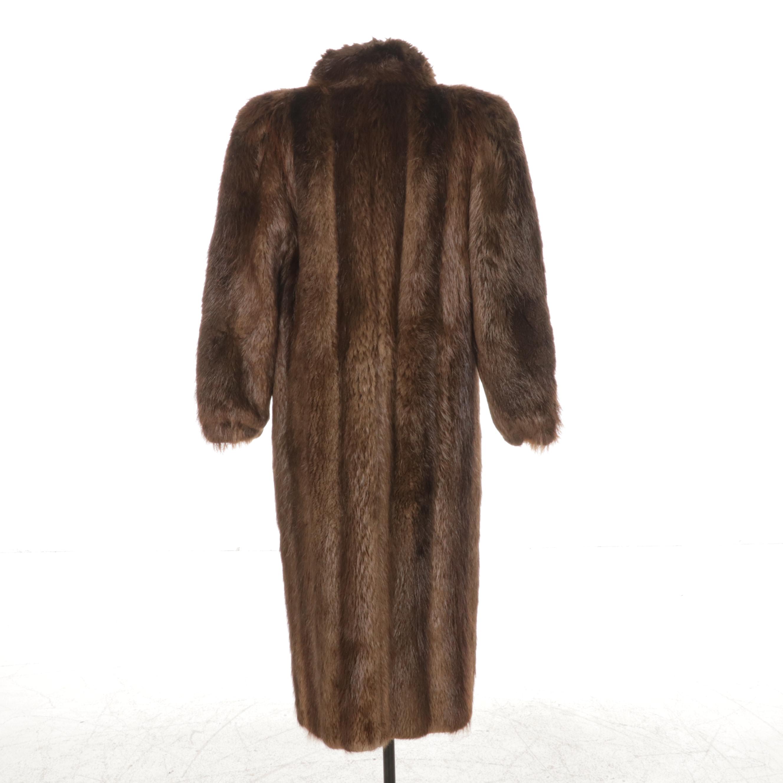 Northern Lights by Bloomingdale's Beaver Fur Full-Length Coat, Mid/Late ...