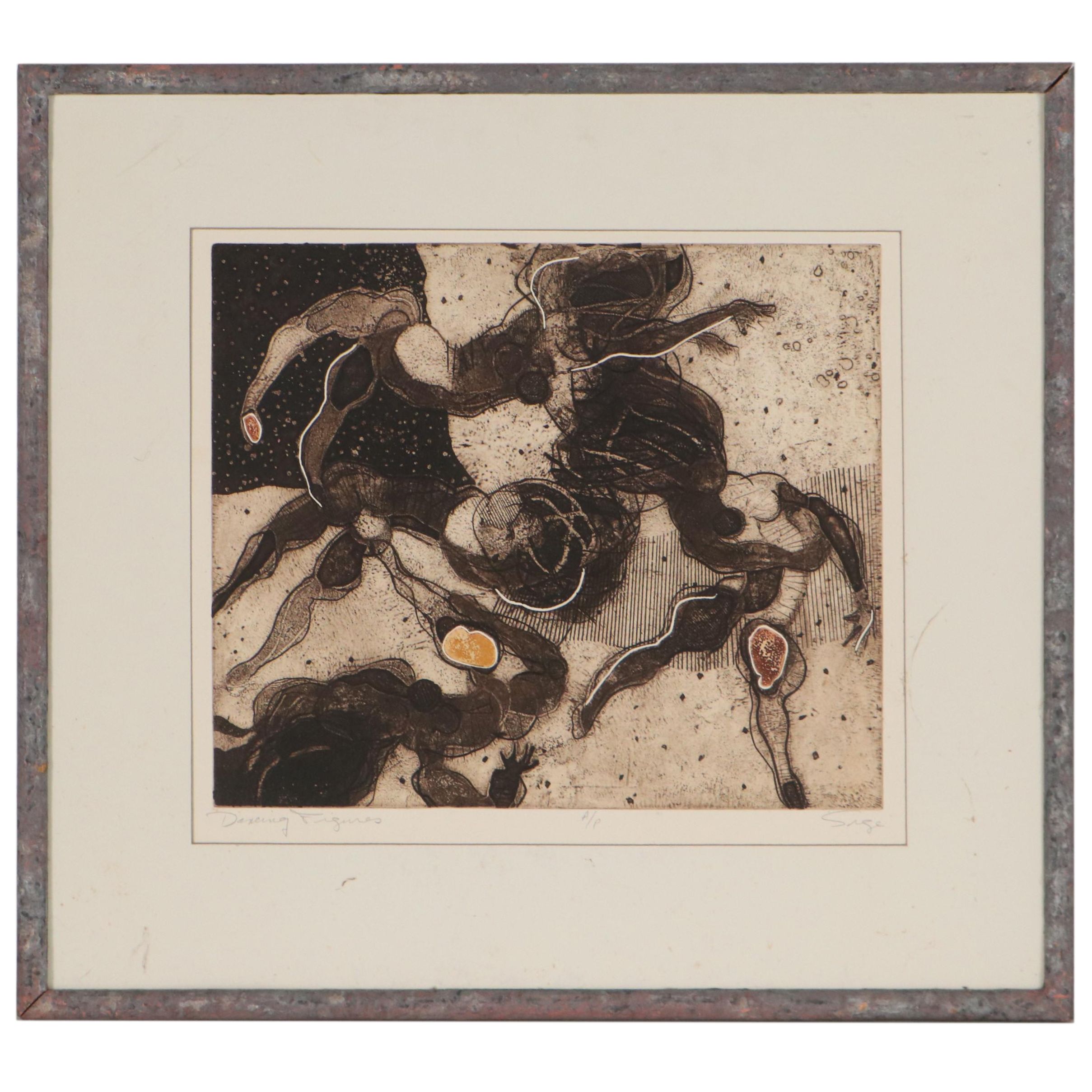 Walter Sorge Etching "Dancing Figures" | EBTH