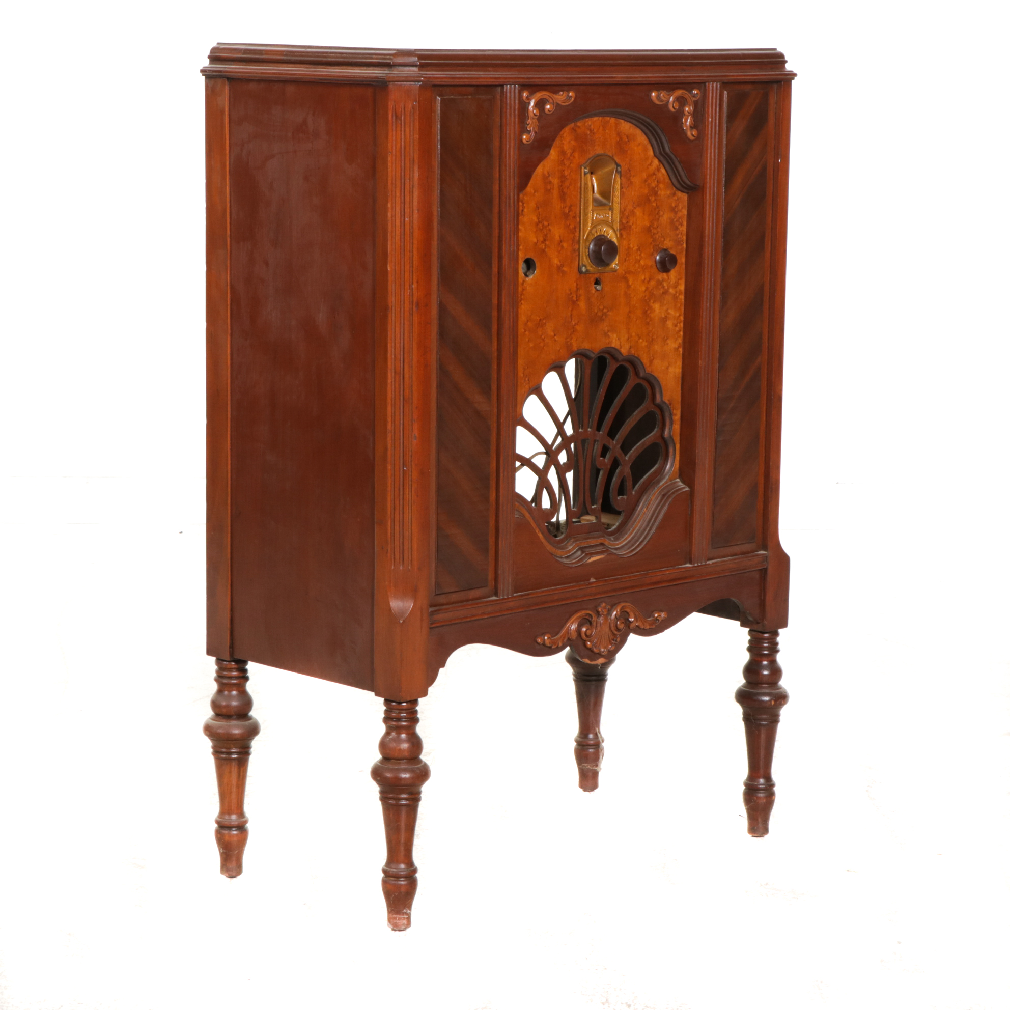 Philco Radio Lowboy Model 65 in Mahogany Cabinet, Circa 1929 | EBTH