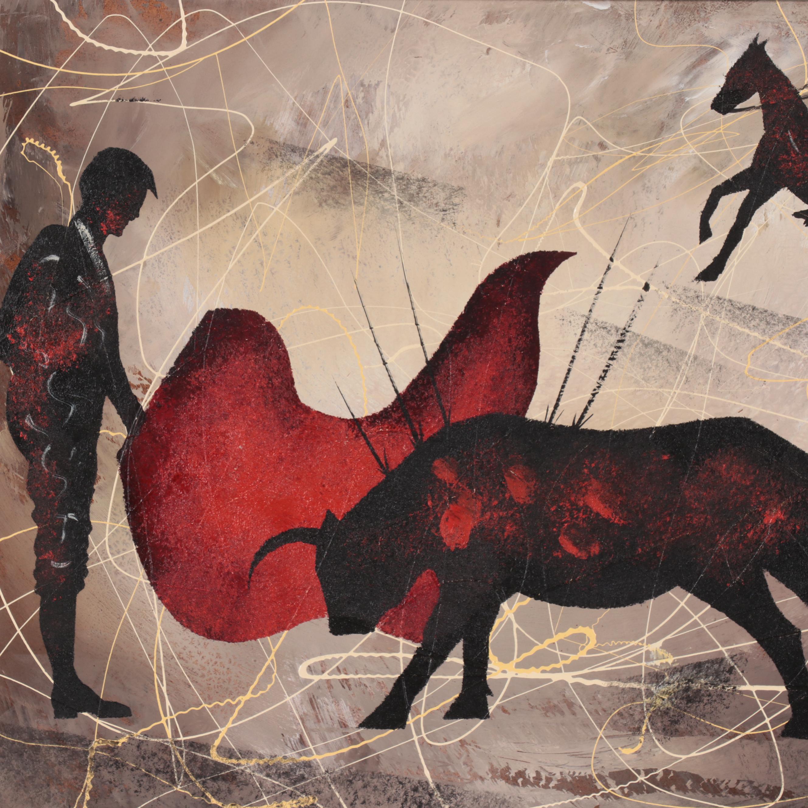 Edgar A. Stareck Oil Painting of a Matador | EBTH