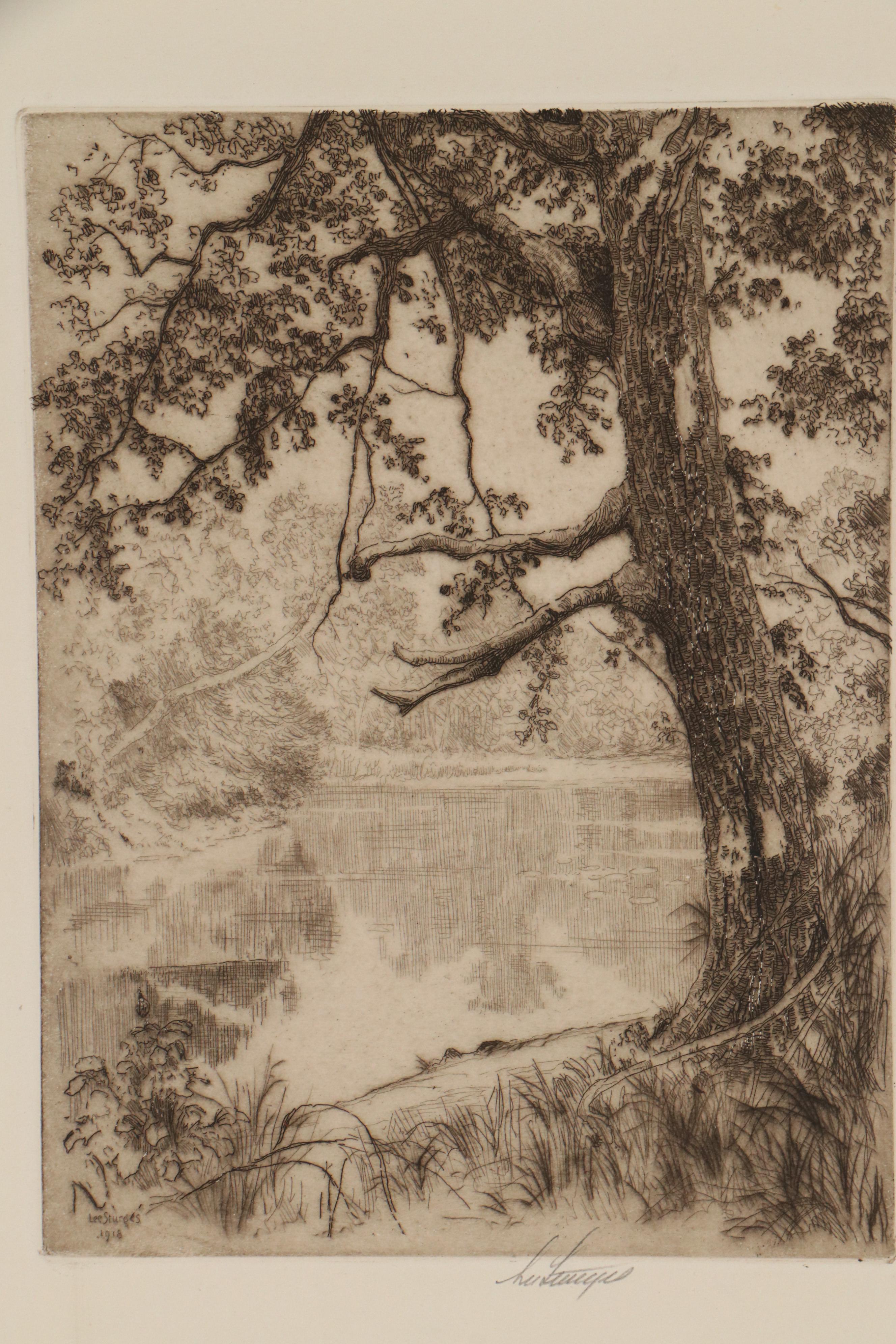 Lee Sturges Landscape Etchings, Early 20th Century | EBTH