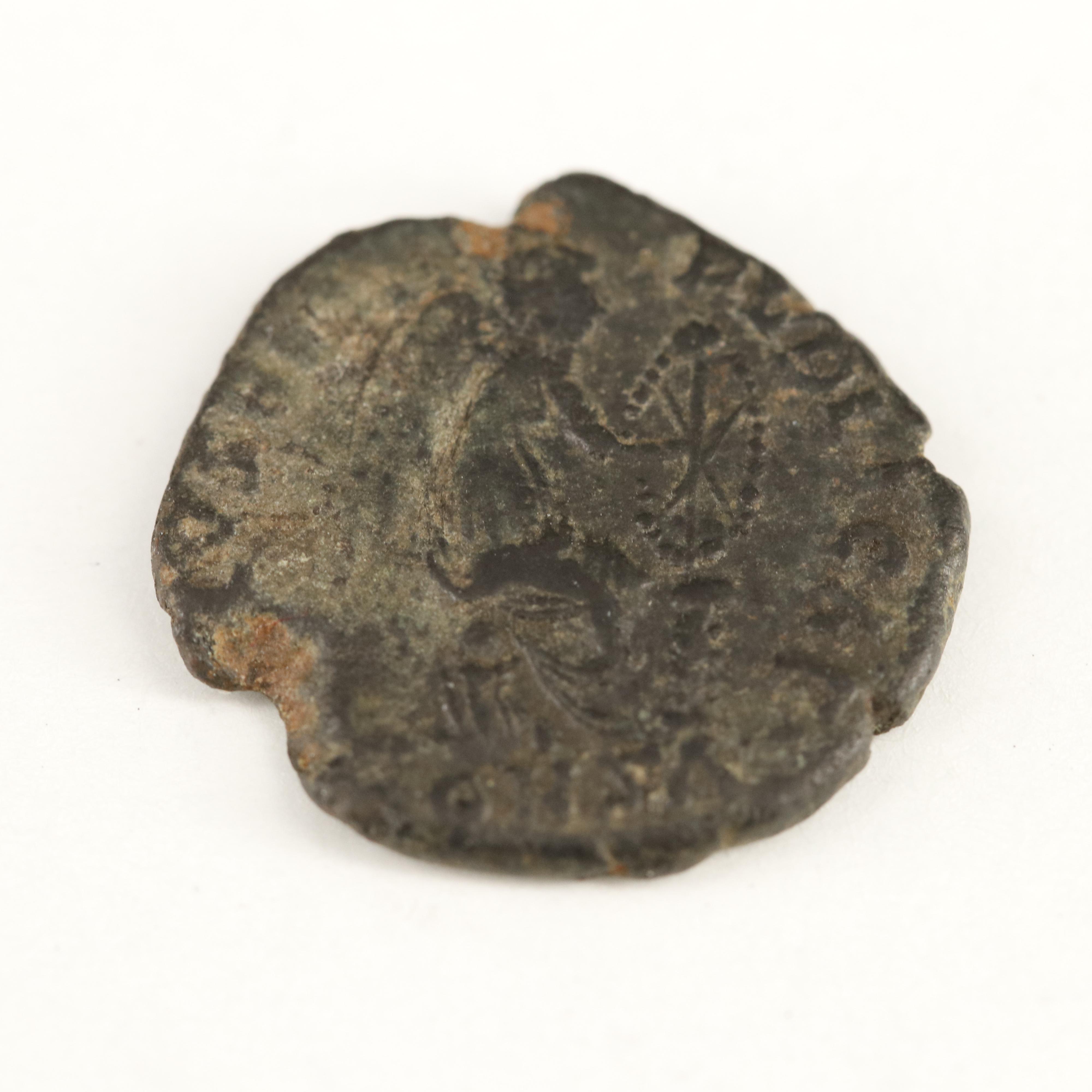 Ancient Late Roman Imperial AE4 Coin of Eudoxia, Wife of Arcadius, ca ...