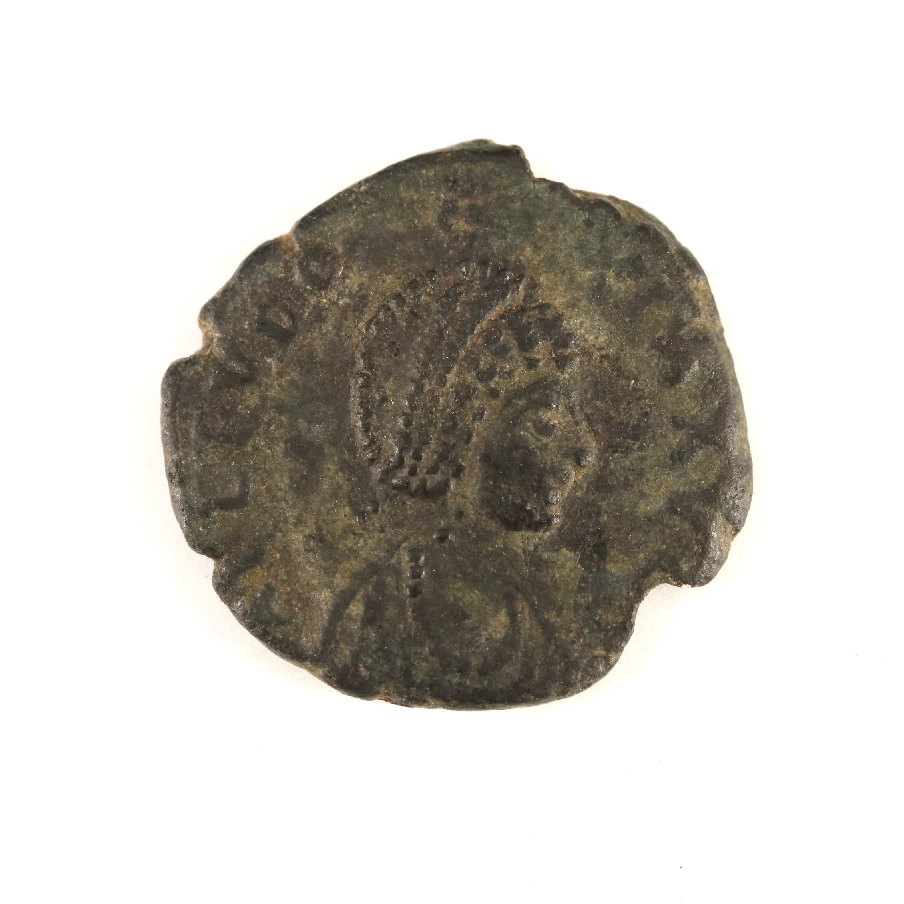 Ancient Late Roman Imperial AE4 Coin of Eudoxia, Wife of Arcadius, ca ...