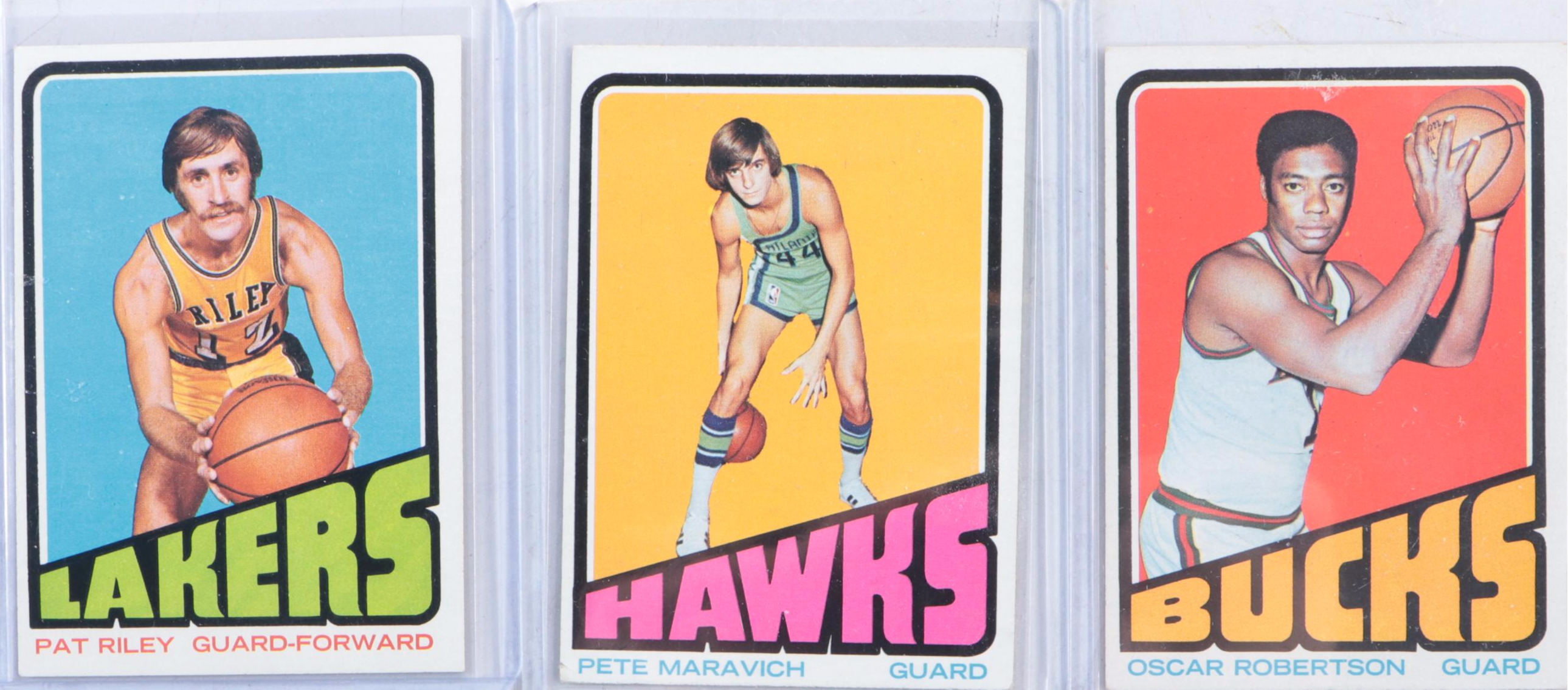 1972 Topps Basketball Cards With Chamberlain, Abdul-Jabbar, Robertson ...