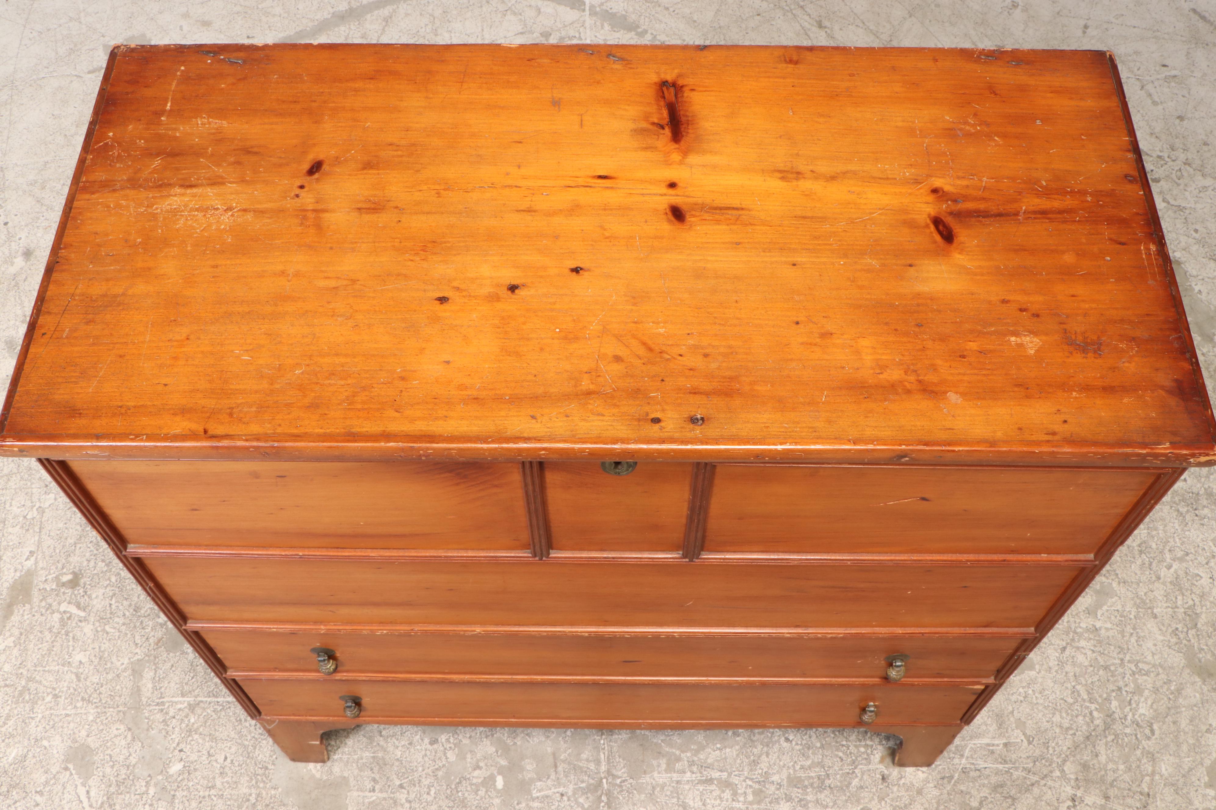 American Primitive Pine Mule Chest, Early 19th Century | EBTH