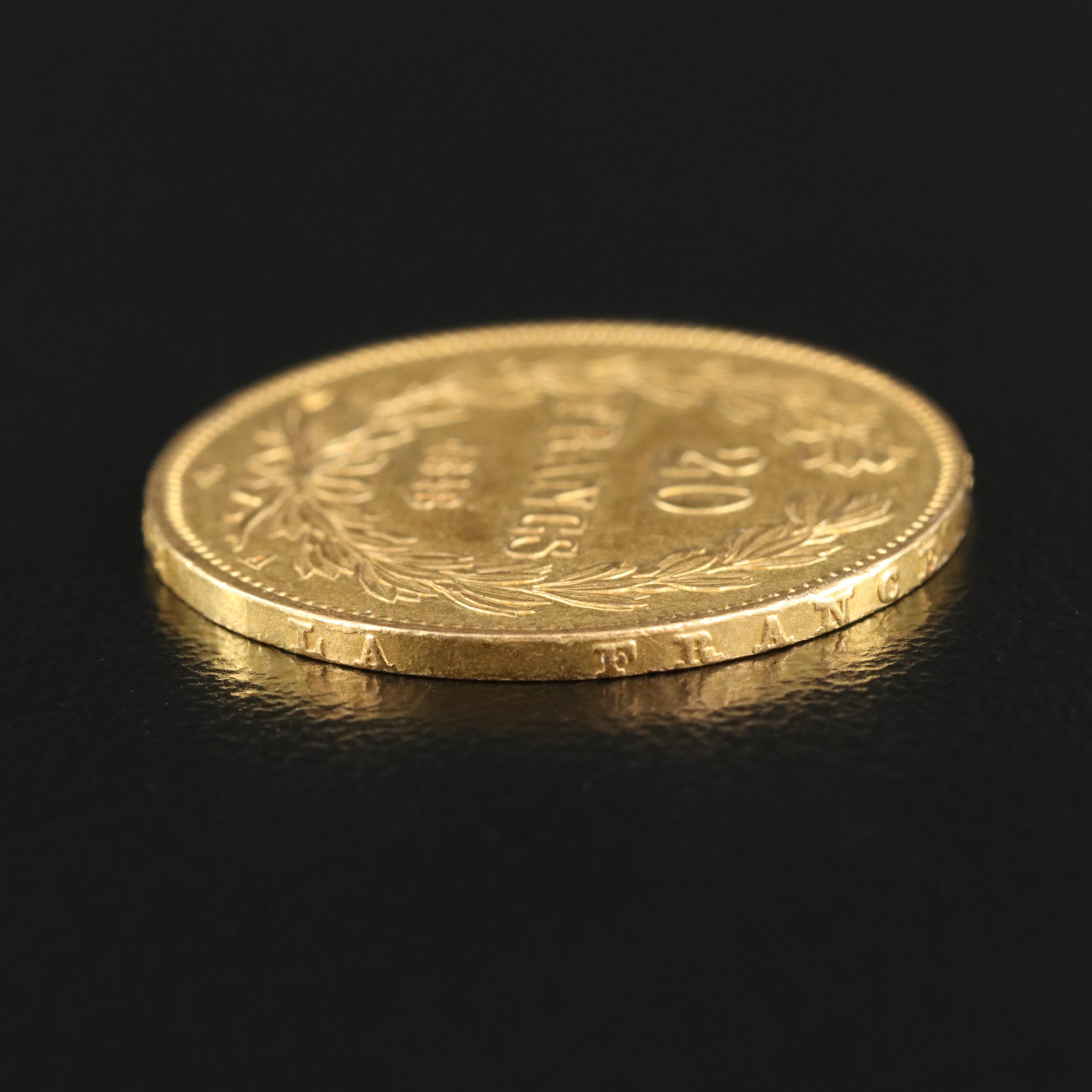 1848 A France Twenty Francs Gold Coin | EBTH