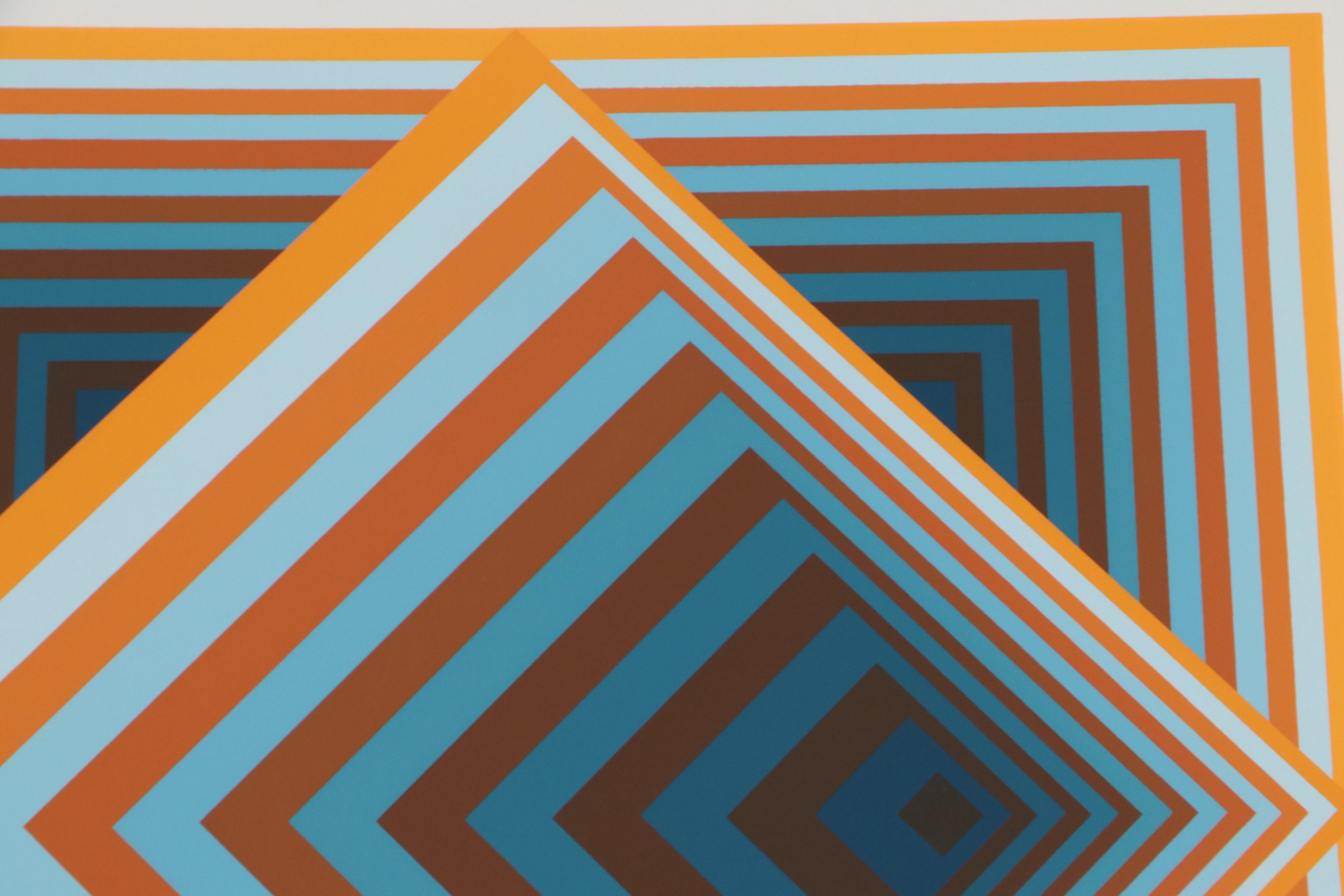 Jurgen Peters Serigraph Print "Pyramidal Contrast," 1981 | EBTH