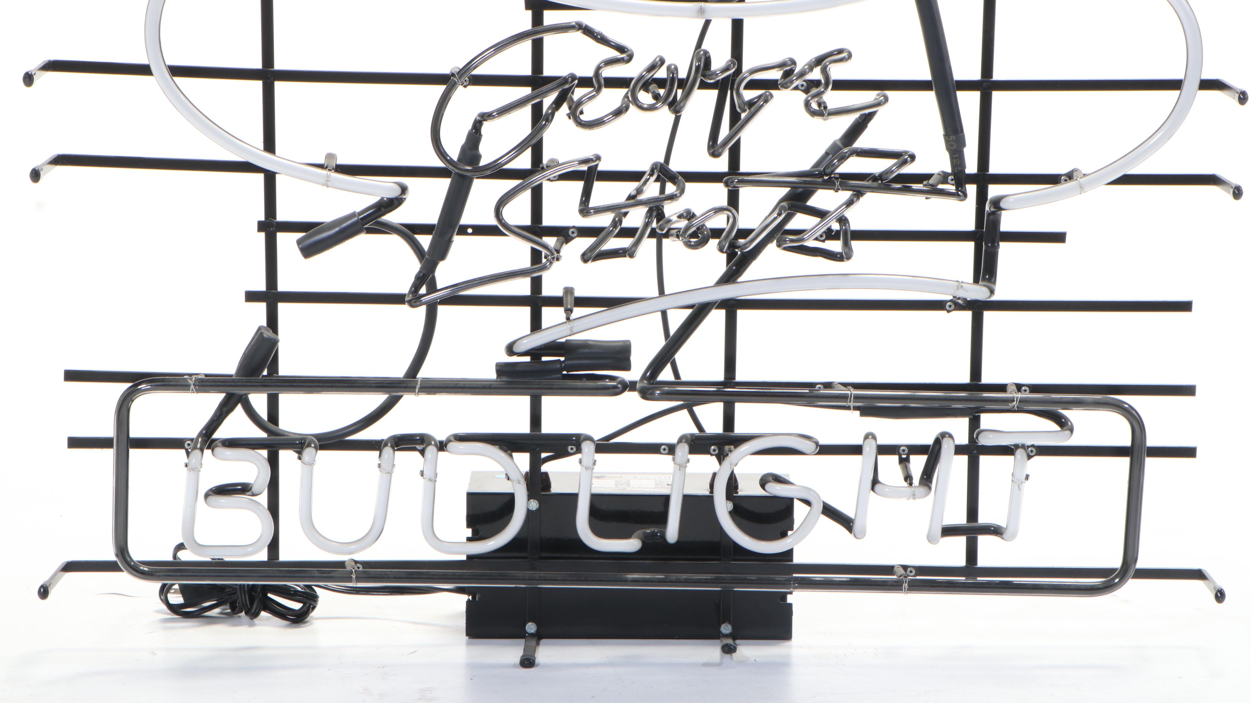 Bud Light George Strait Bar Neon Sign | EBTH