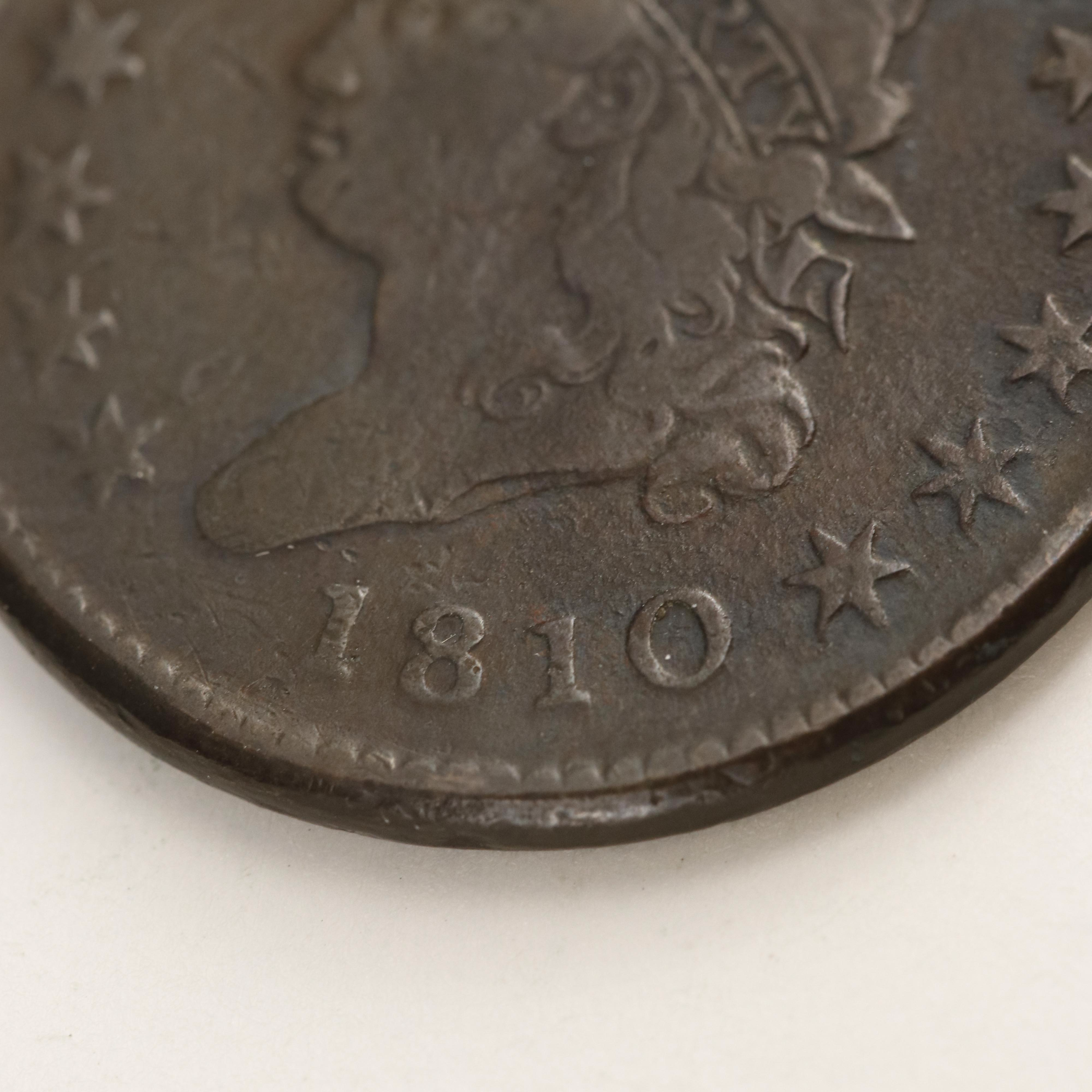1810 Classic Head Large Cent | EBTH