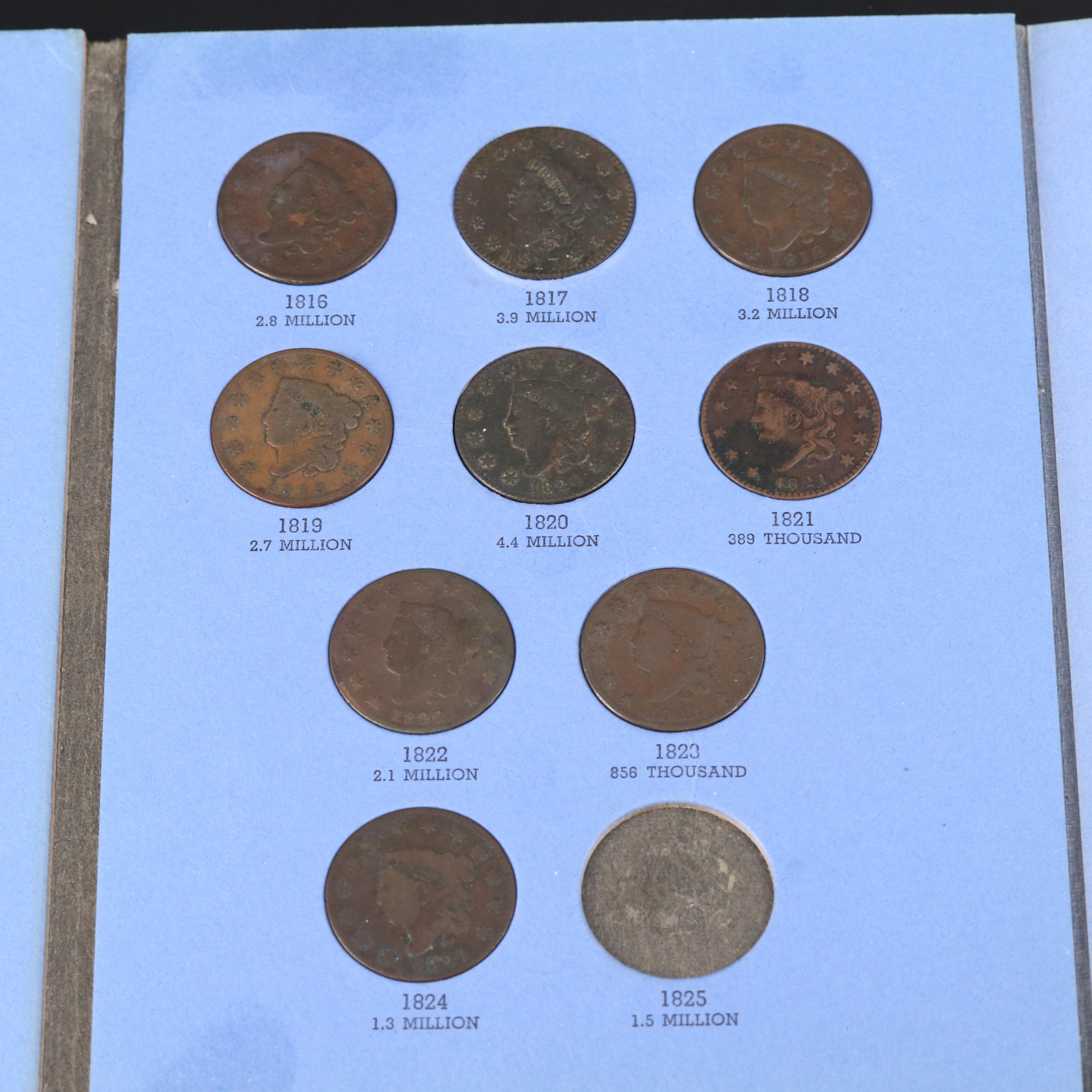 U.S. Large Cent Collection from 1816-1824 | EBTH