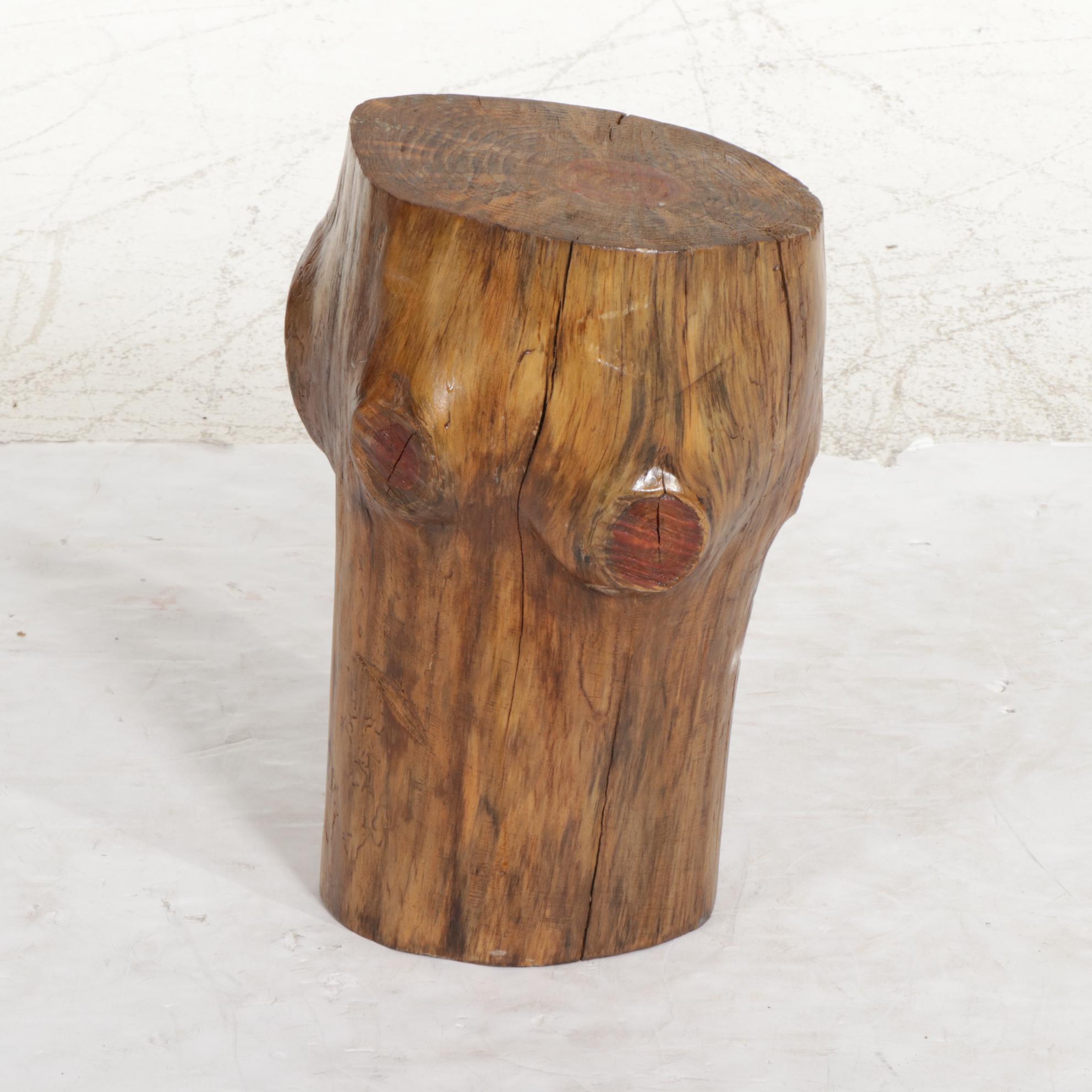 Wood Stump Plant Stand | EBTH