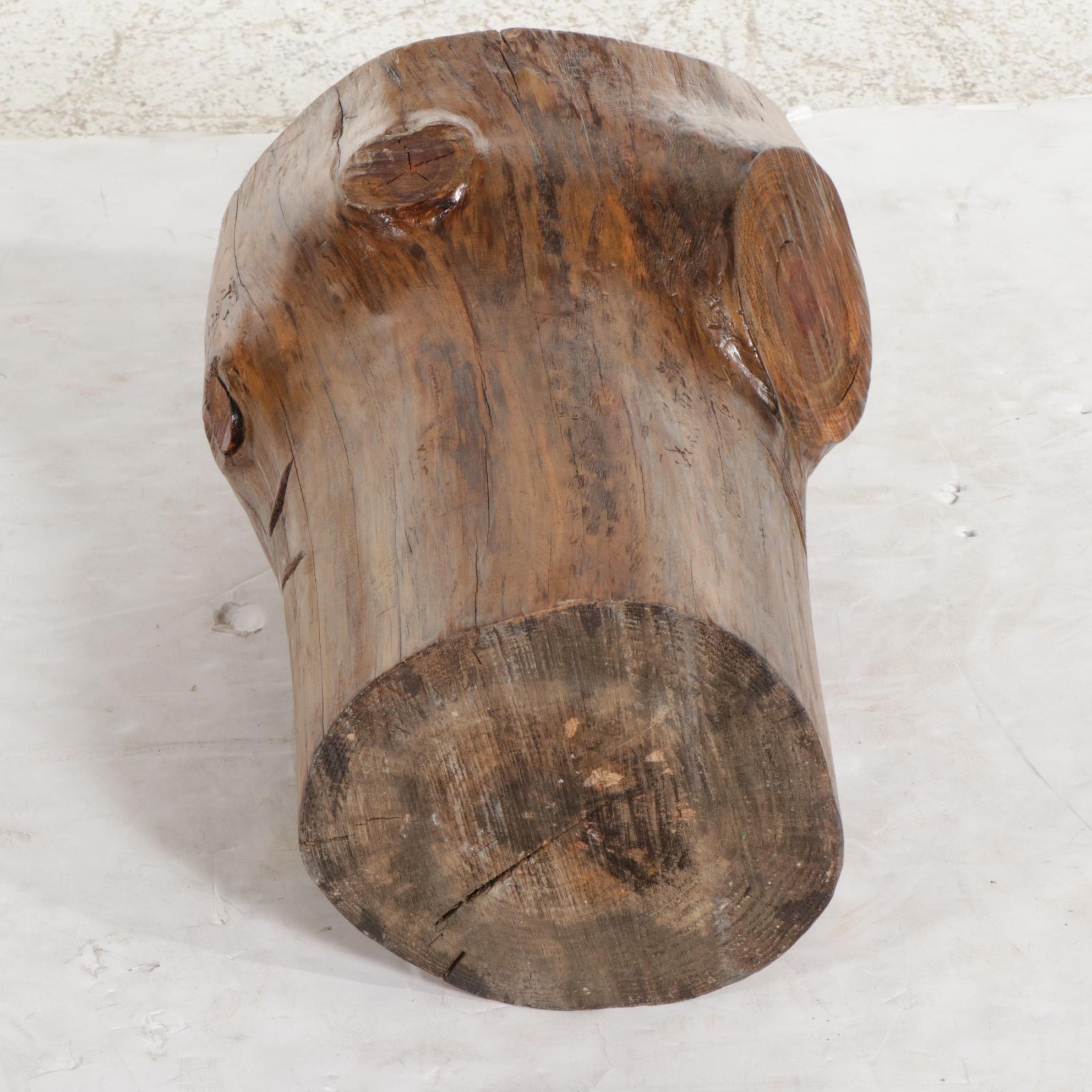 Wood Stump Plant Stand | EBTH
