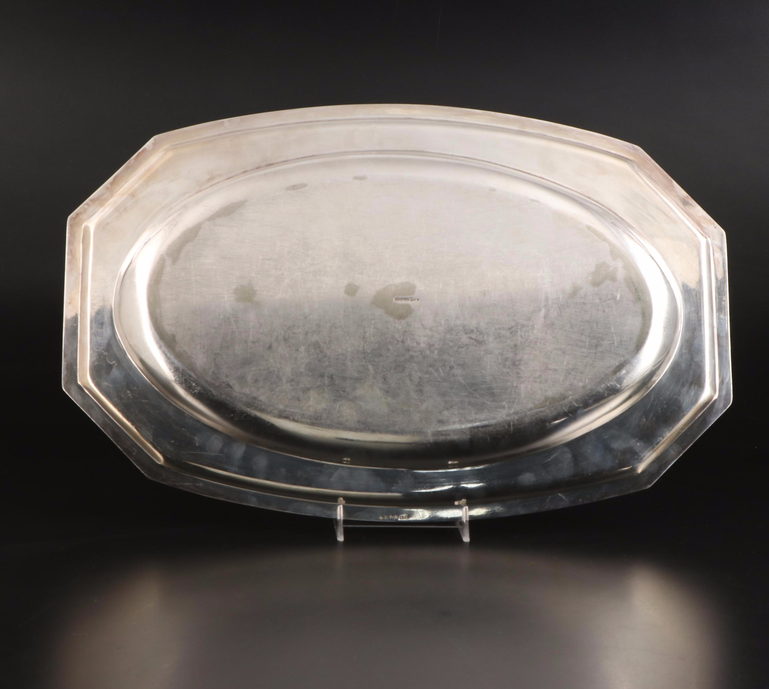 Orfevrerie Bruno Wiskemann Belgian Silver Plate Serving Tray | EBTH