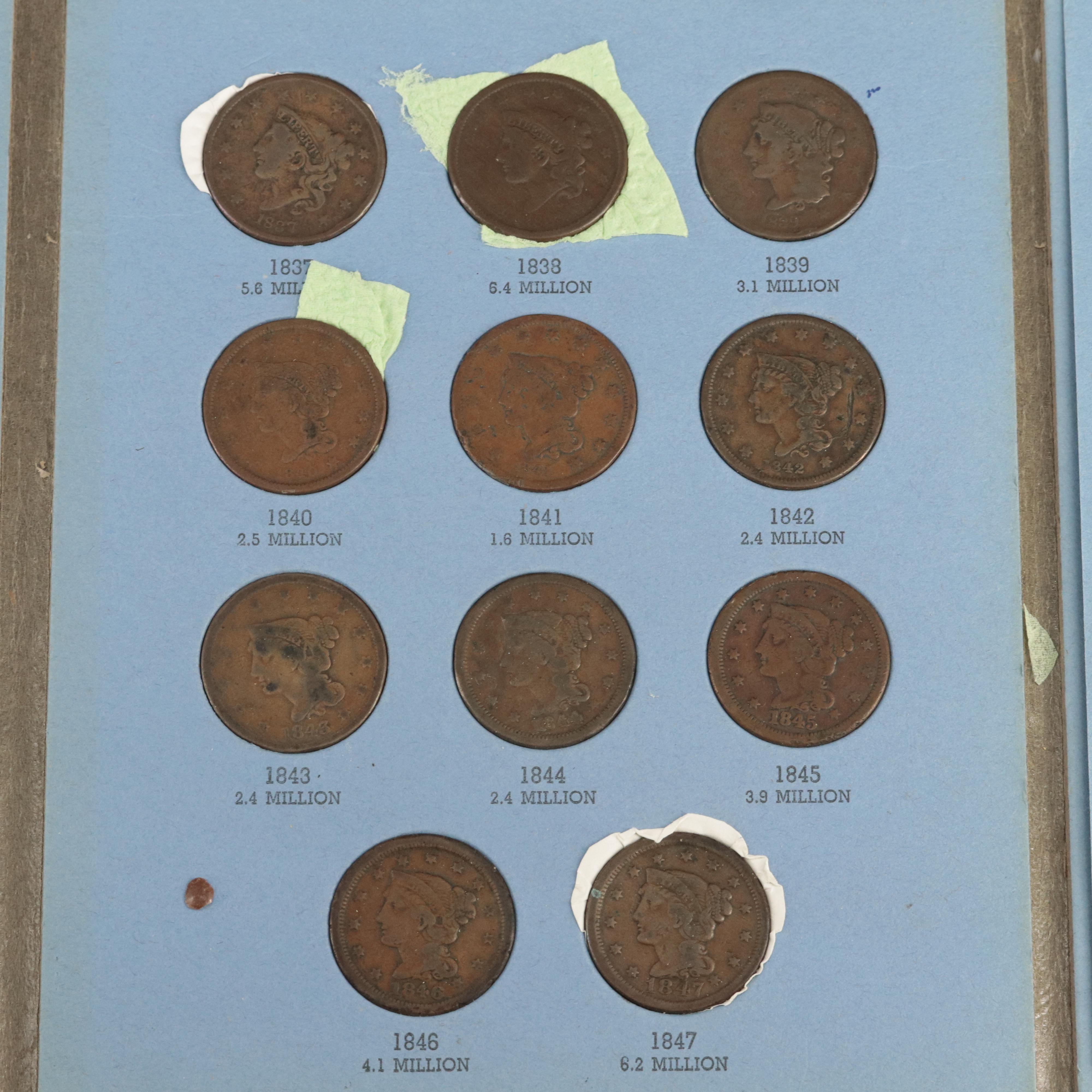 U.S. Large Cent Collection from 1826-1857 | EBTH