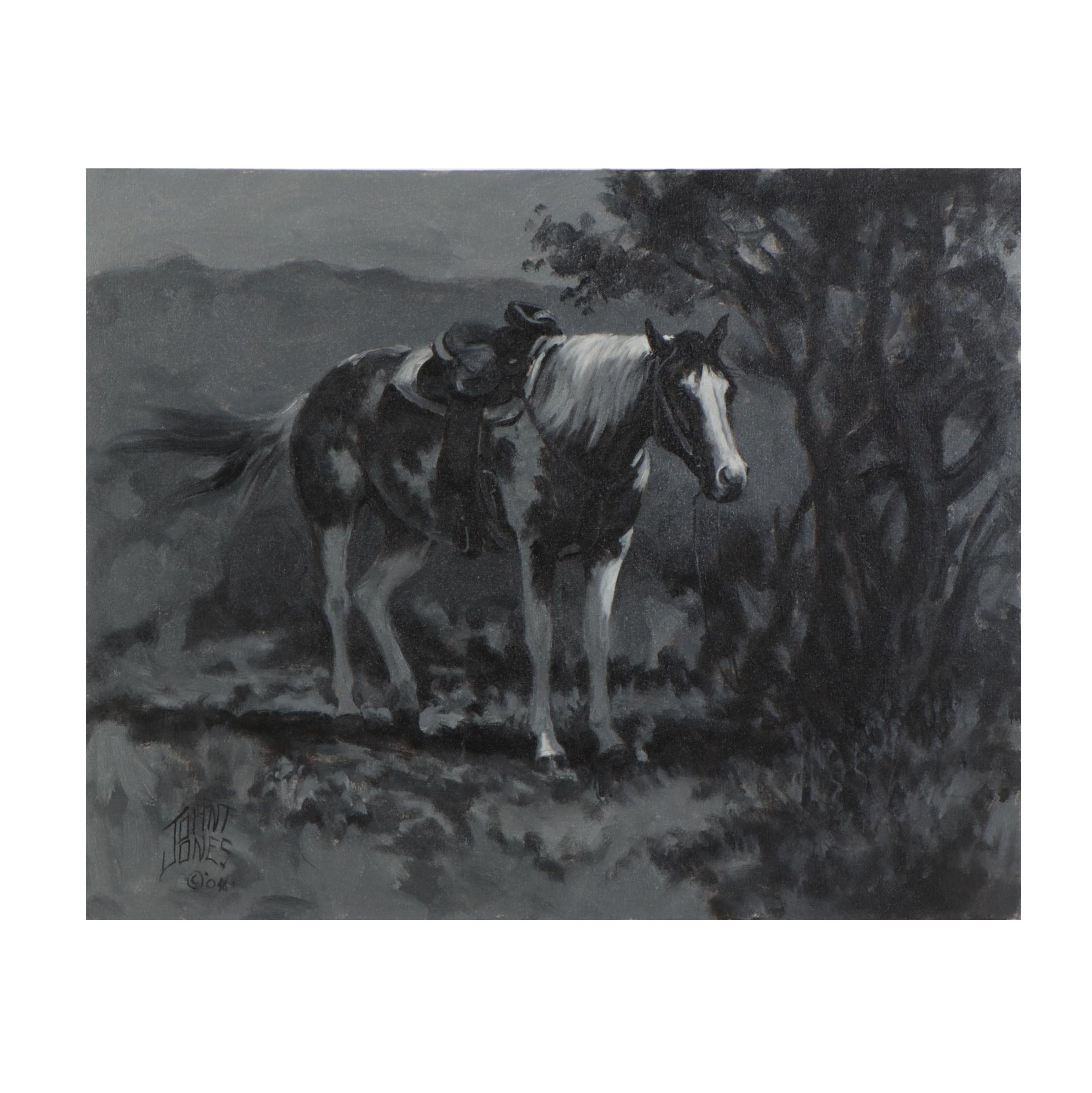 John Jones Western Oil Painting of a Horse, 2004 | EBTH