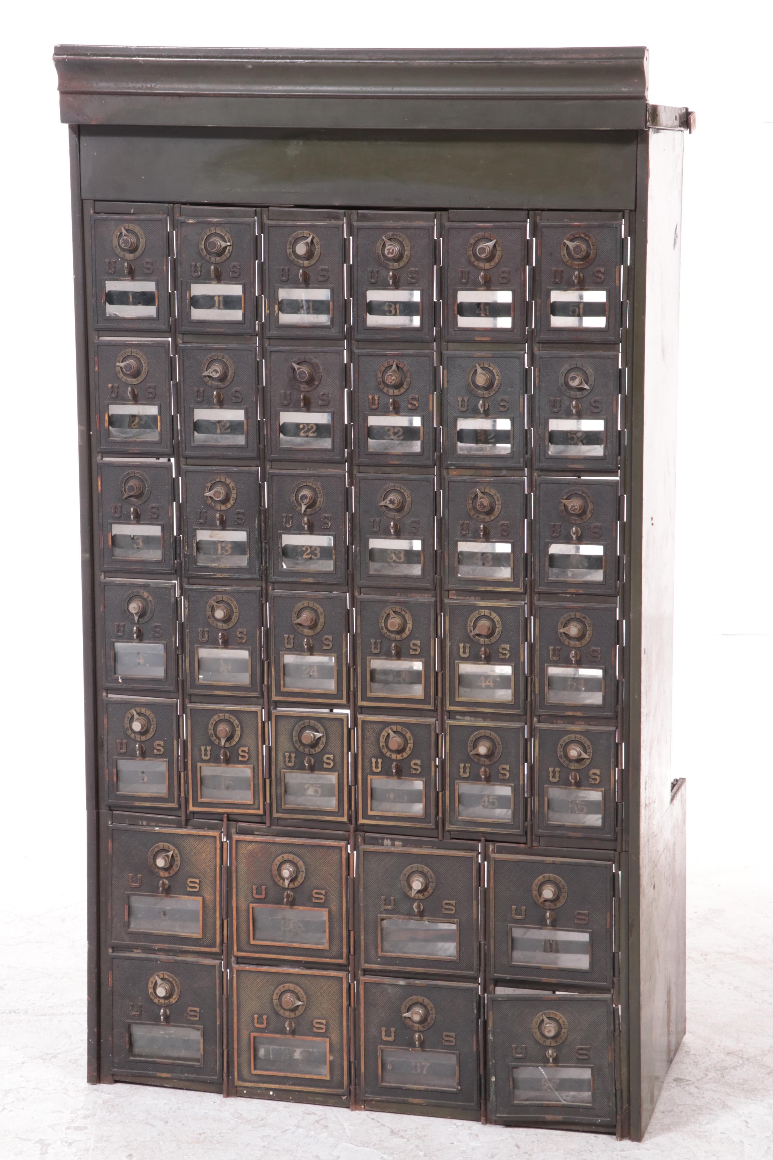 U.S. Army Post Office Mail Box Units, Bar Window Counter and Rubber ...
