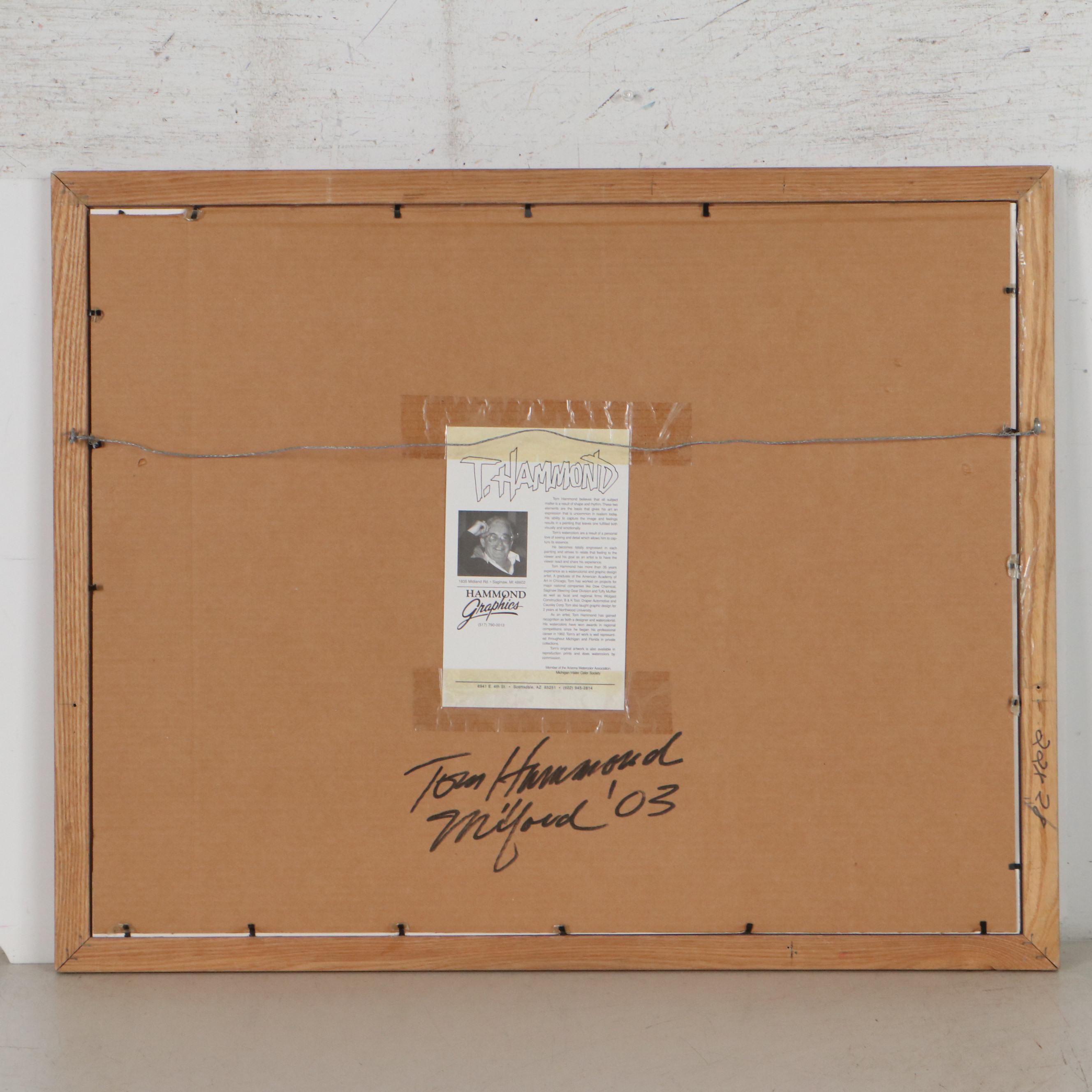 Tom Hammond Figural Watercolor Painting | EBTH