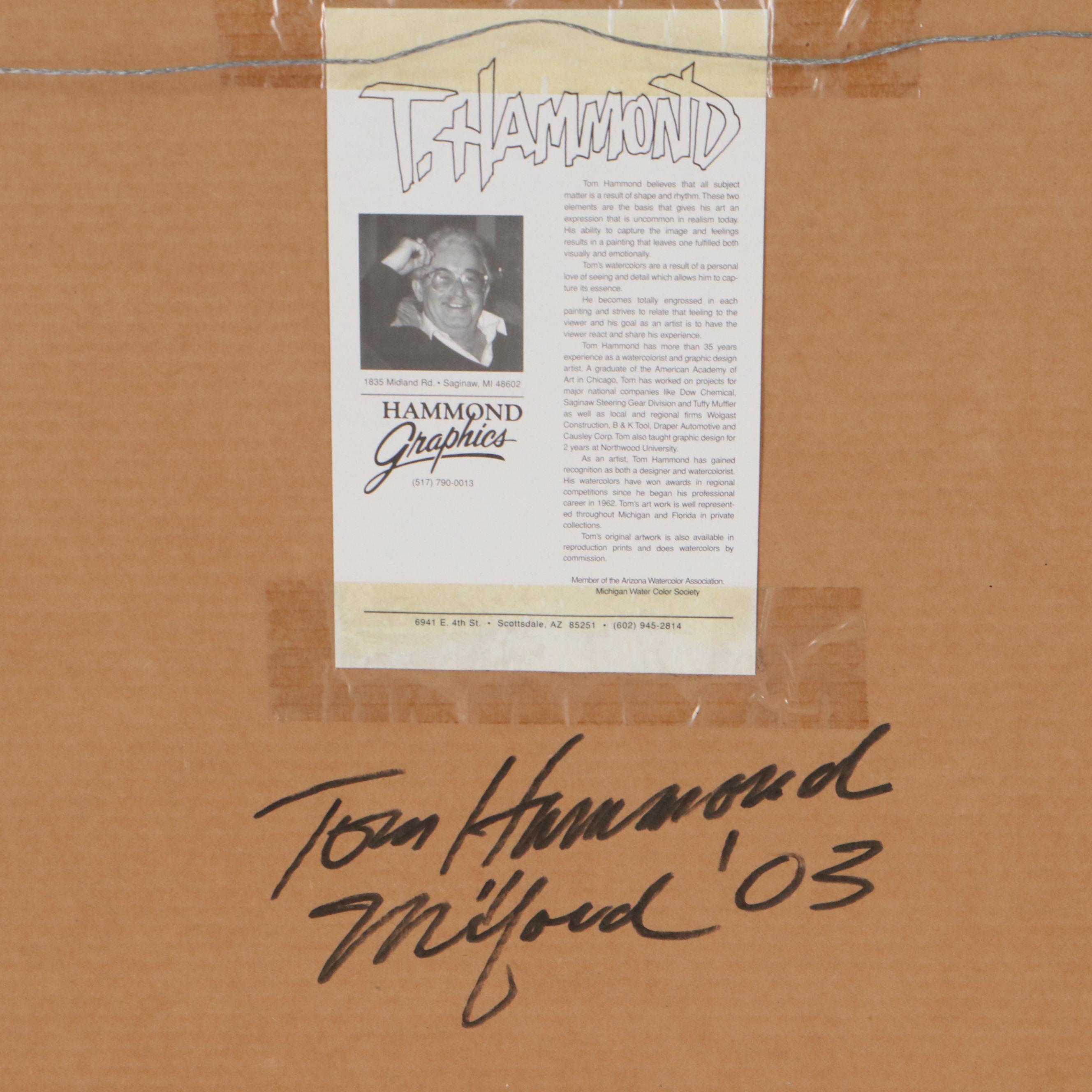 Tom Hammond Figural Watercolor Painting | EBTH