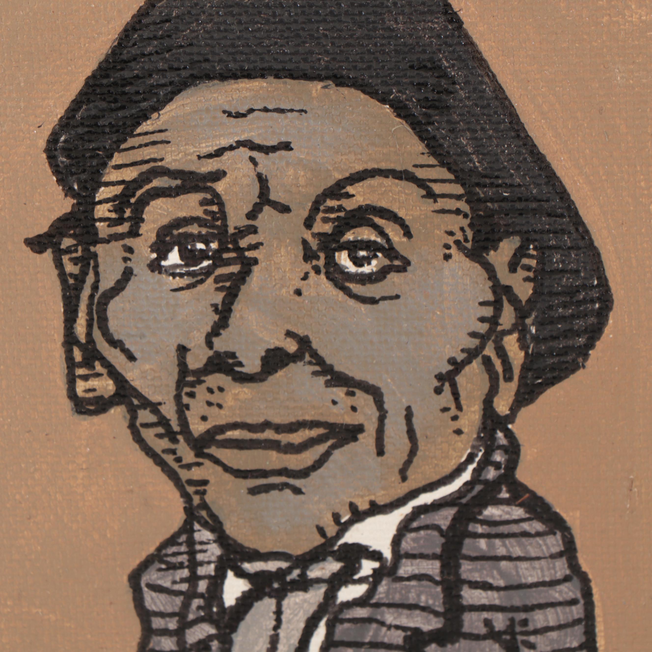 Aaron Wooten Mixed Media Painting Portrait "Harriet Tubman," 21st ...