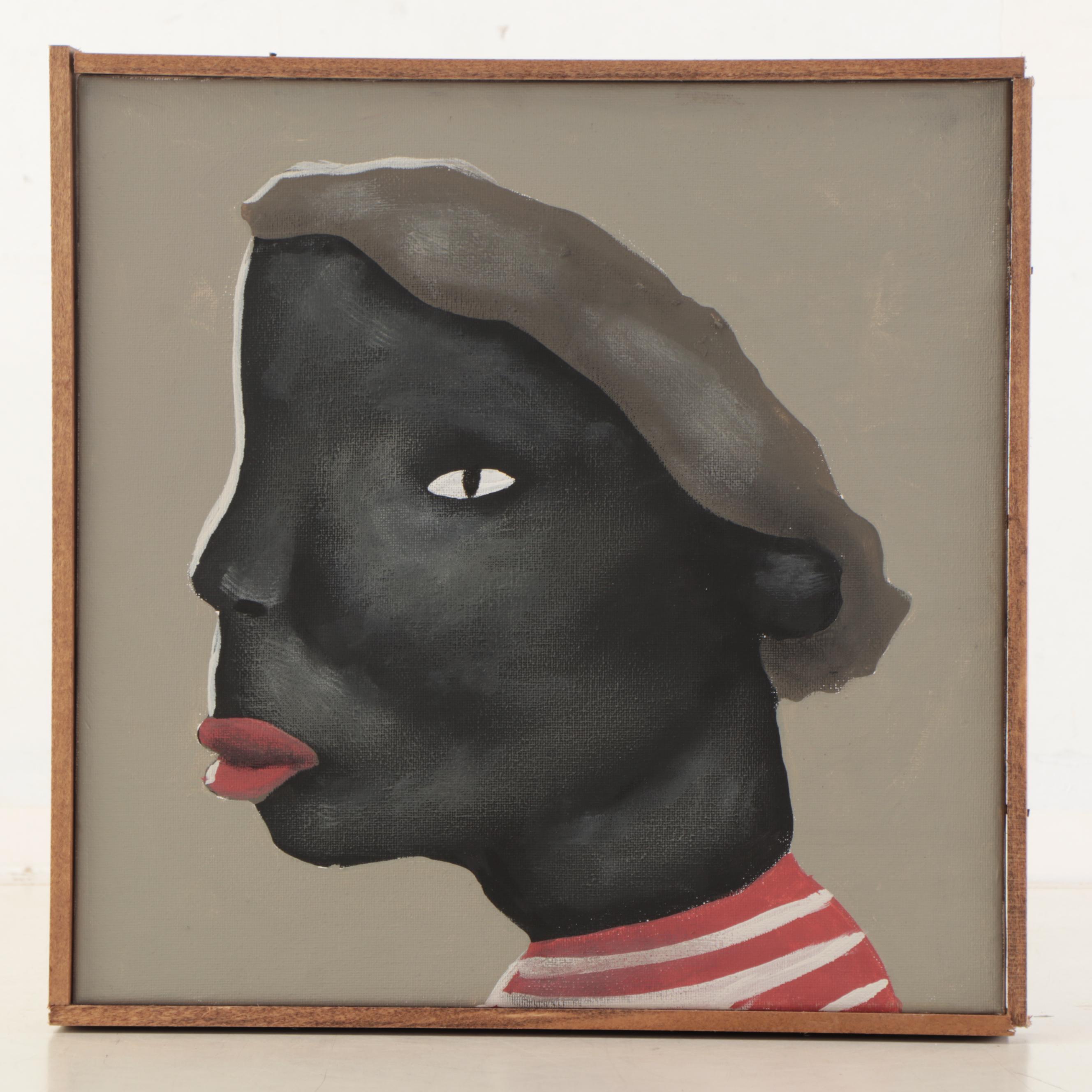 Aaron Wooten Acrylic Painting "Niomi," 2022 | EBTH