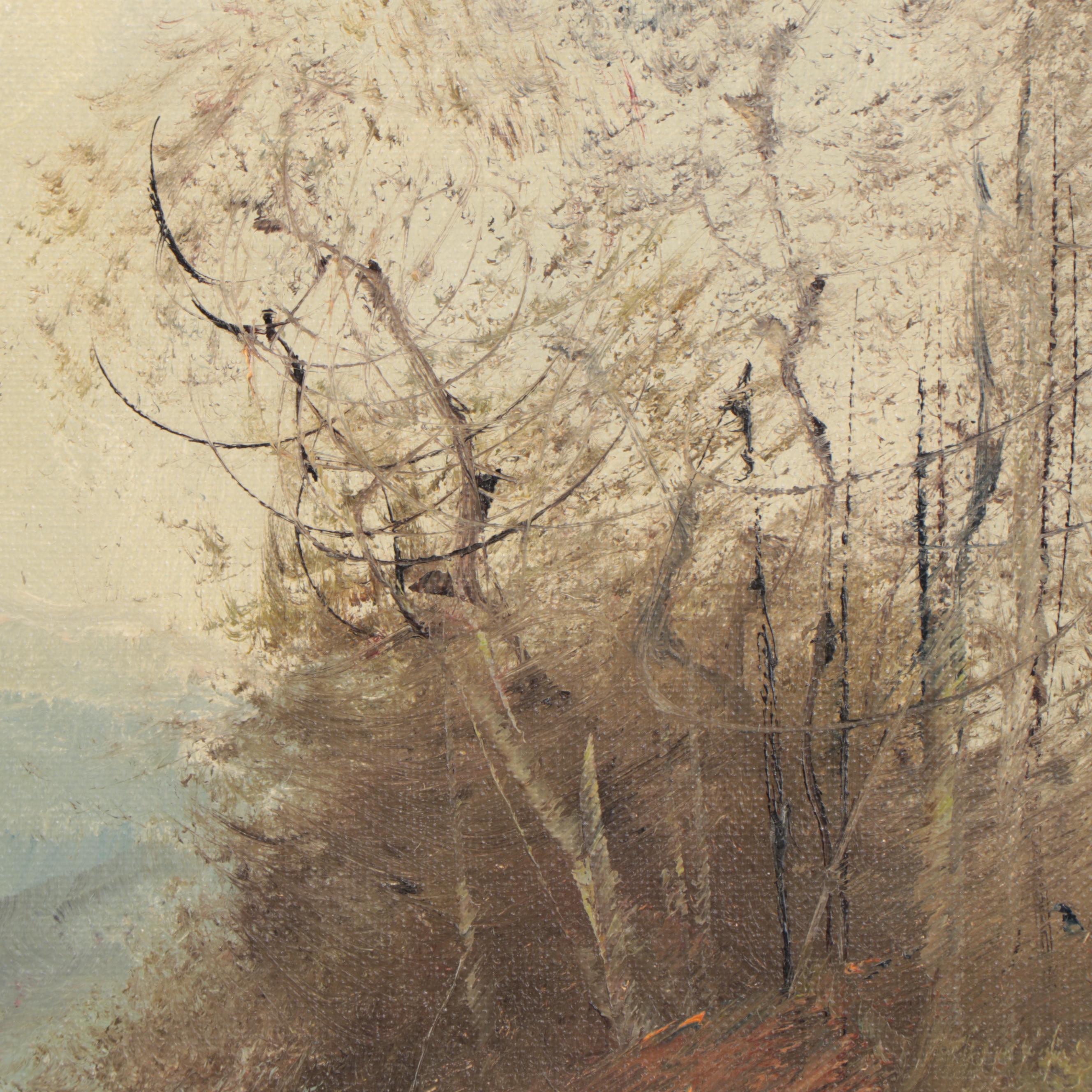 Kort Oil Painting of Nature Scene "Landscape" | EBTH