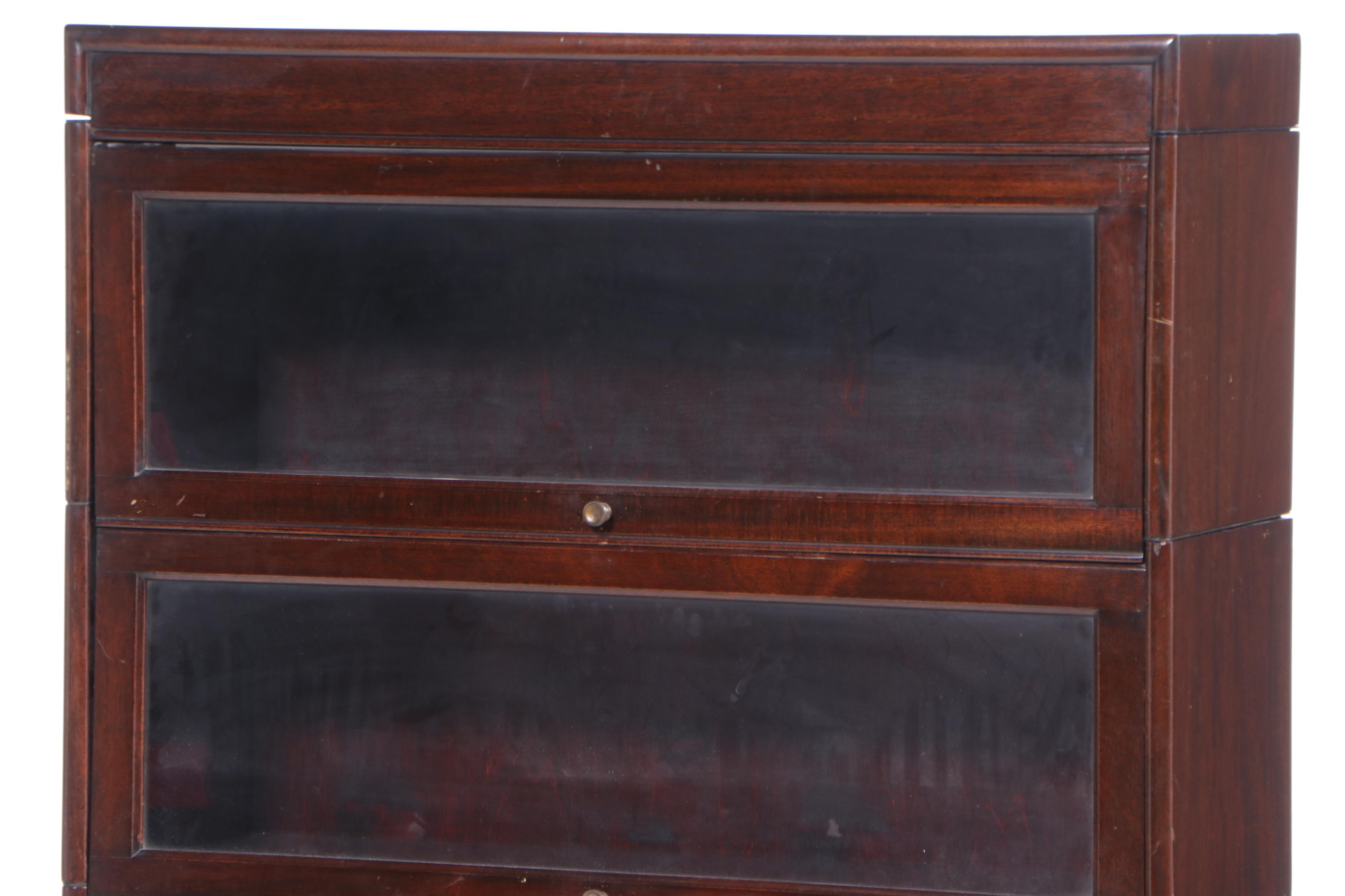 Gunn and Others Mahogany-Finish Barrister's Bookcase, Mid-20th Century ...
