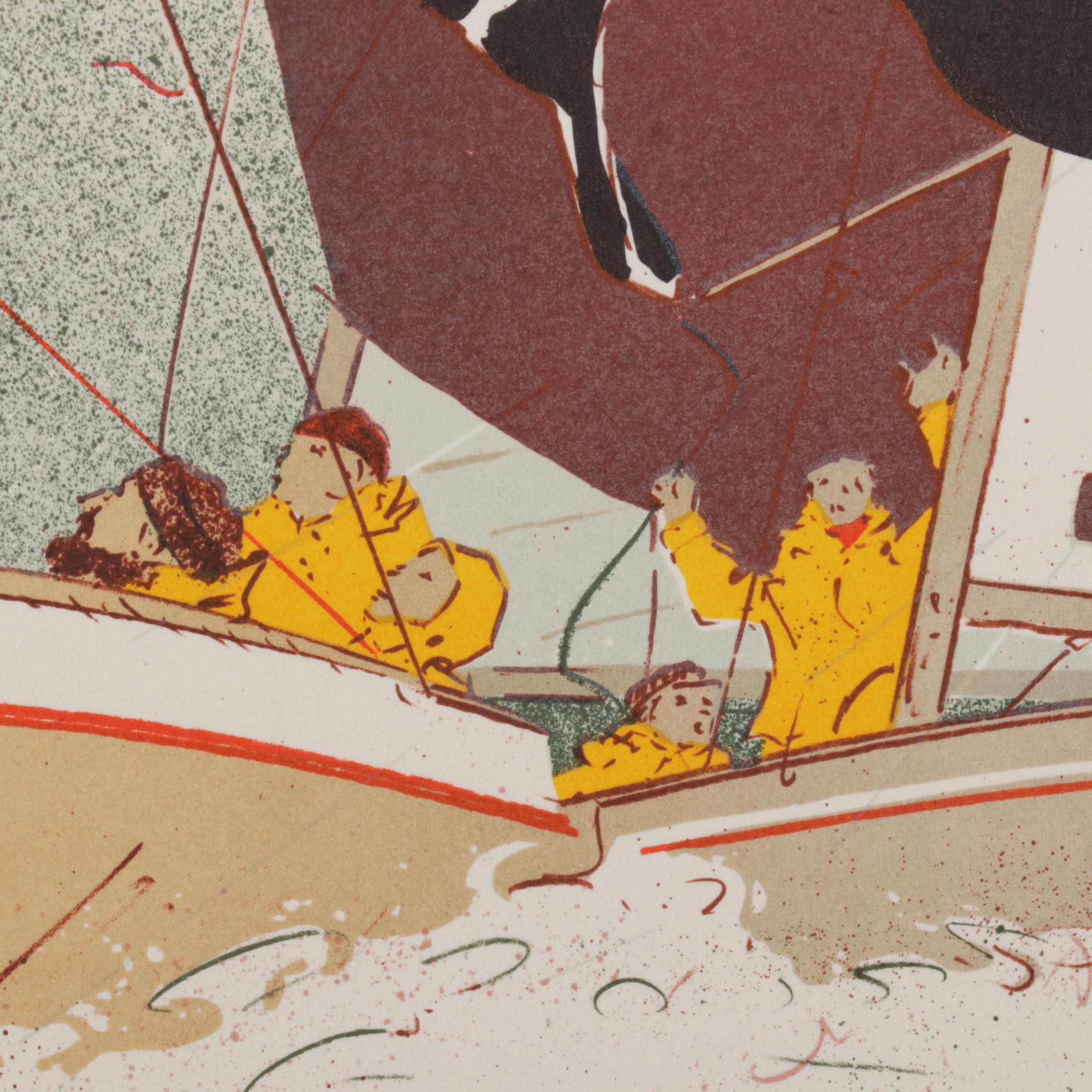 Elizabeth Schippert Yachting Color Lithographs, Late 20th Century | EBTH