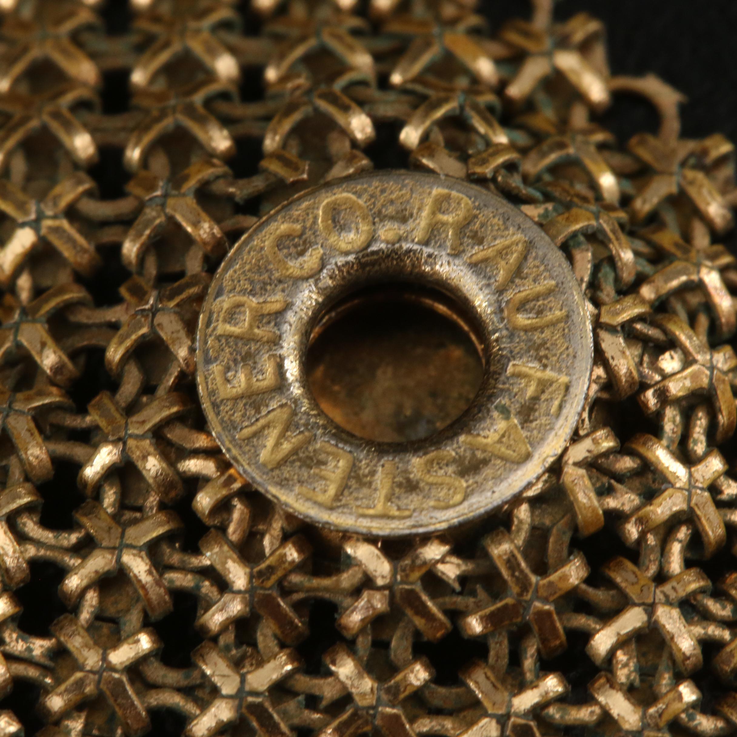 Rau Fastener Co. Mesh Scarf Bib Necklace | EBTH