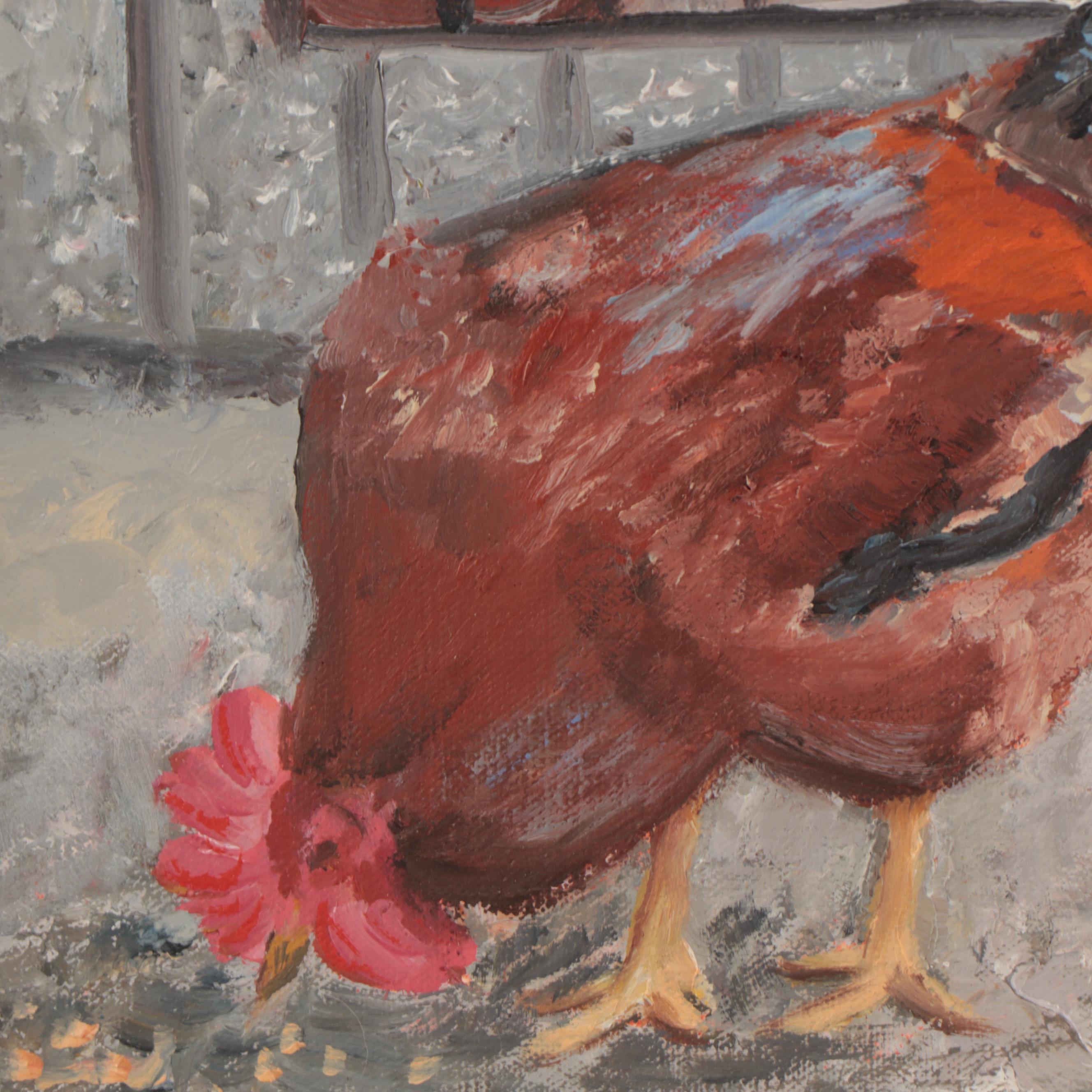 Nancy Pendery Oil Painting "Killer Rooster" | EBTH