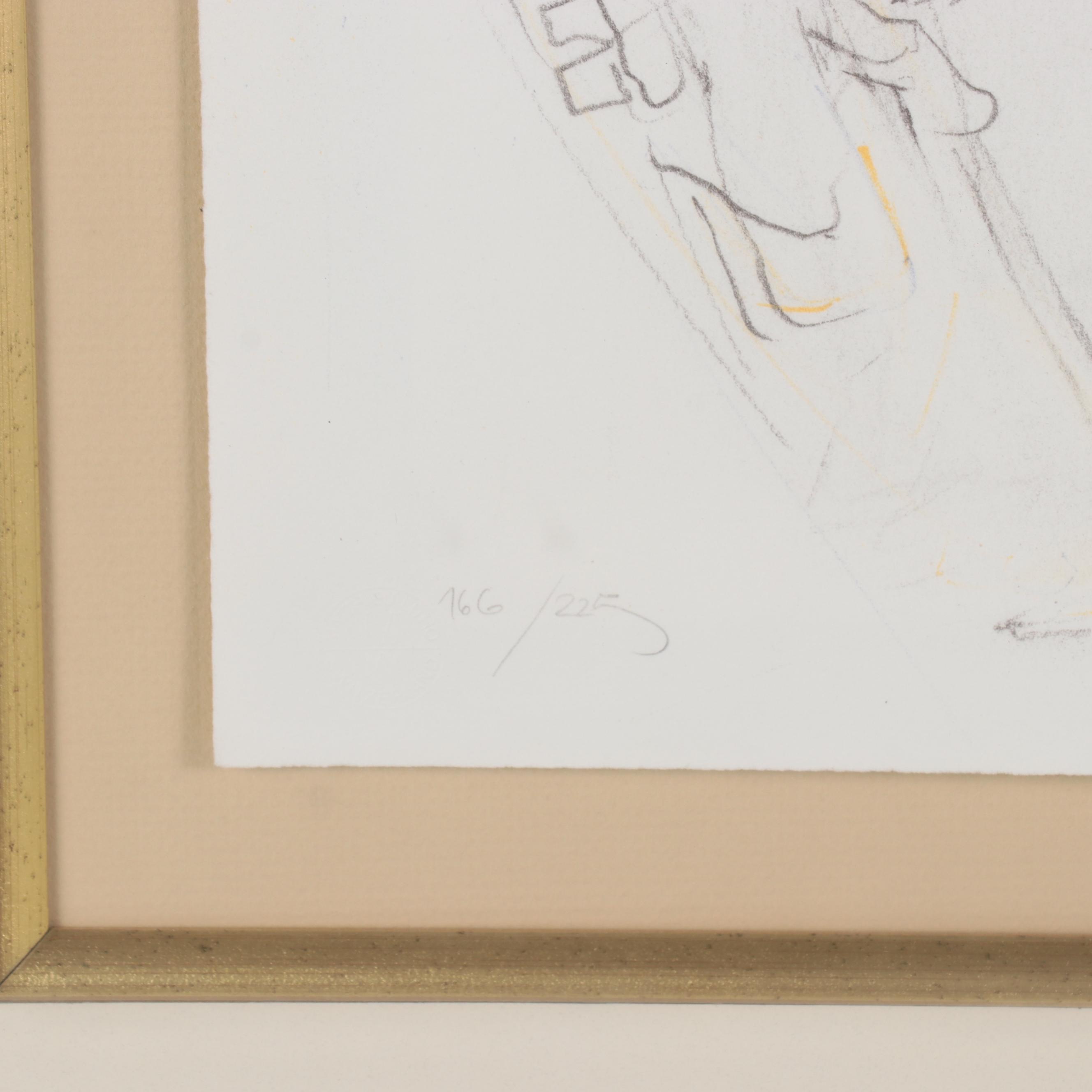 Jürgen Görg Large-Scale Lithograph of Embracing Figures, 1972 | EBTH