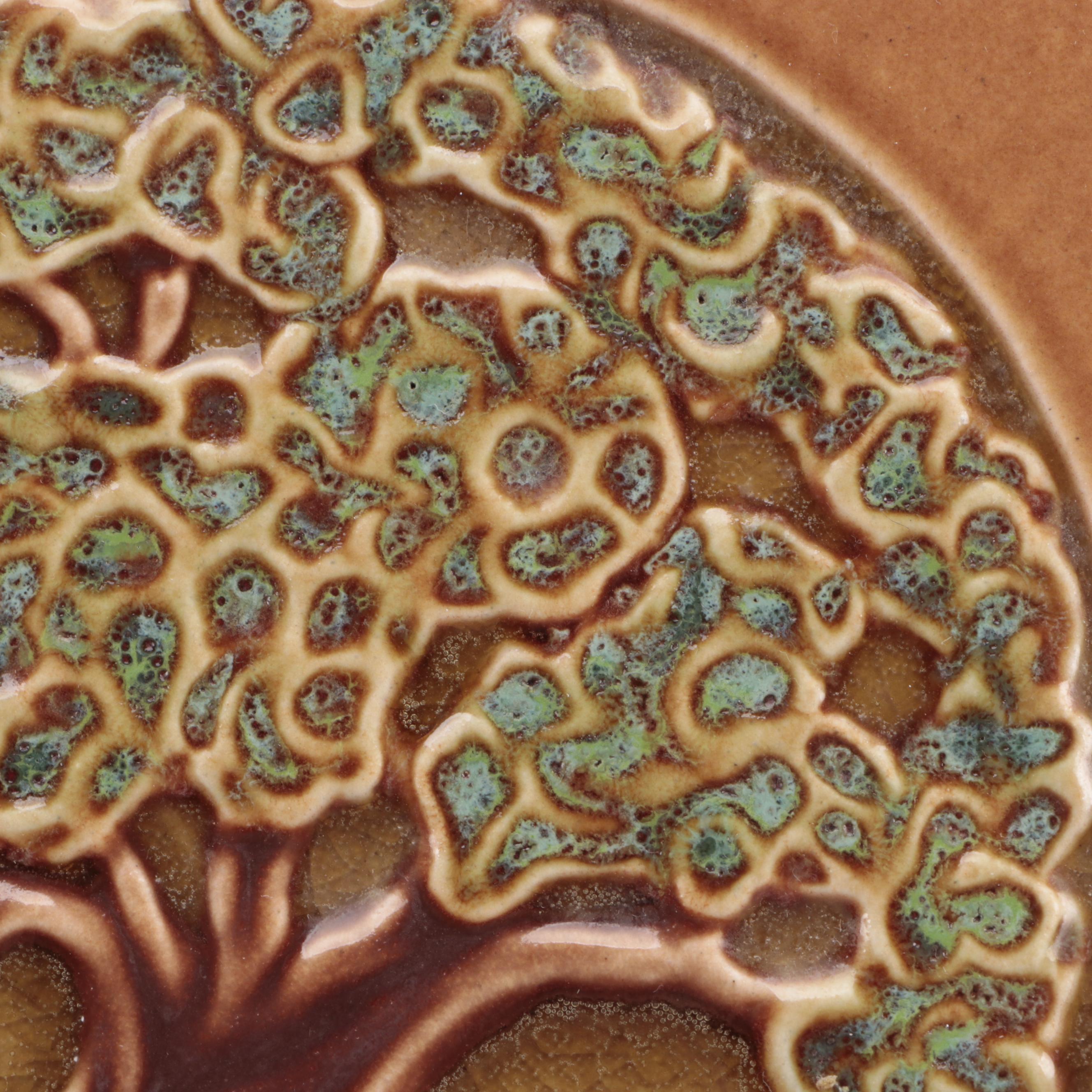 Rookwood Pottery Hand-Painted "Tree of Life" Tile, 2013 | EBTH