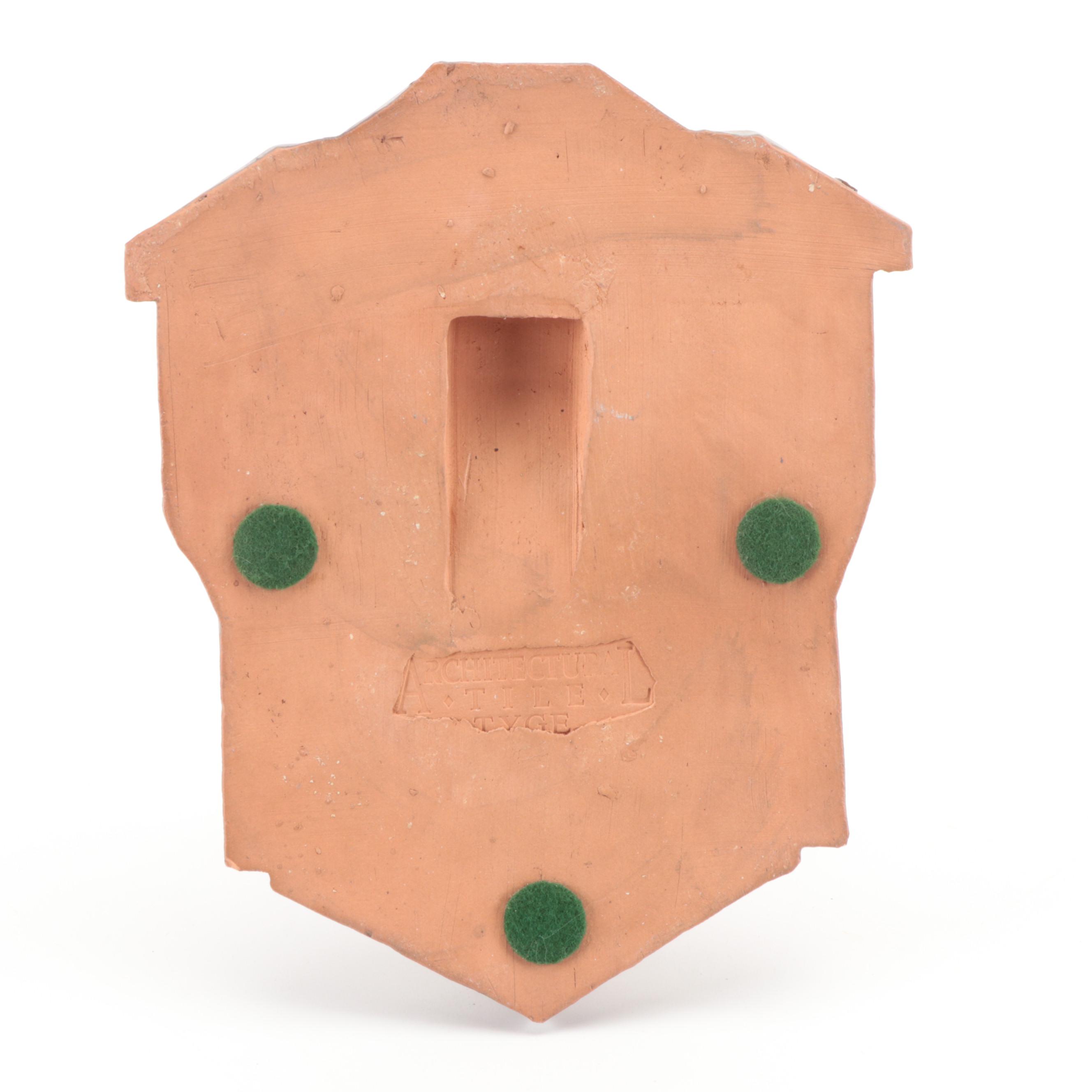 Tyge Studio Pottery Victorian Style Architectural Tile | EBTH