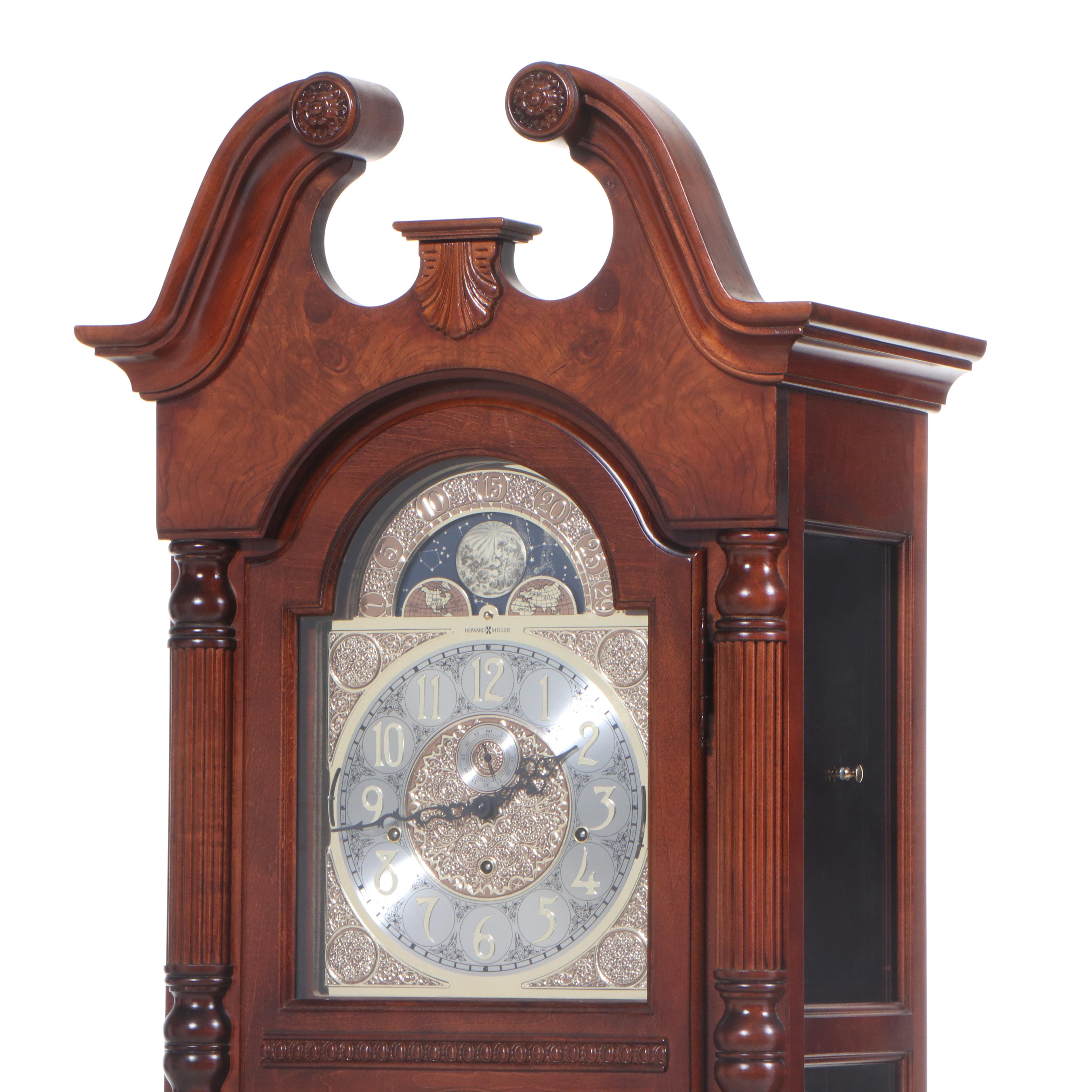 Howard Miller Colonial Style Maple Grandfather Clock | EBTH