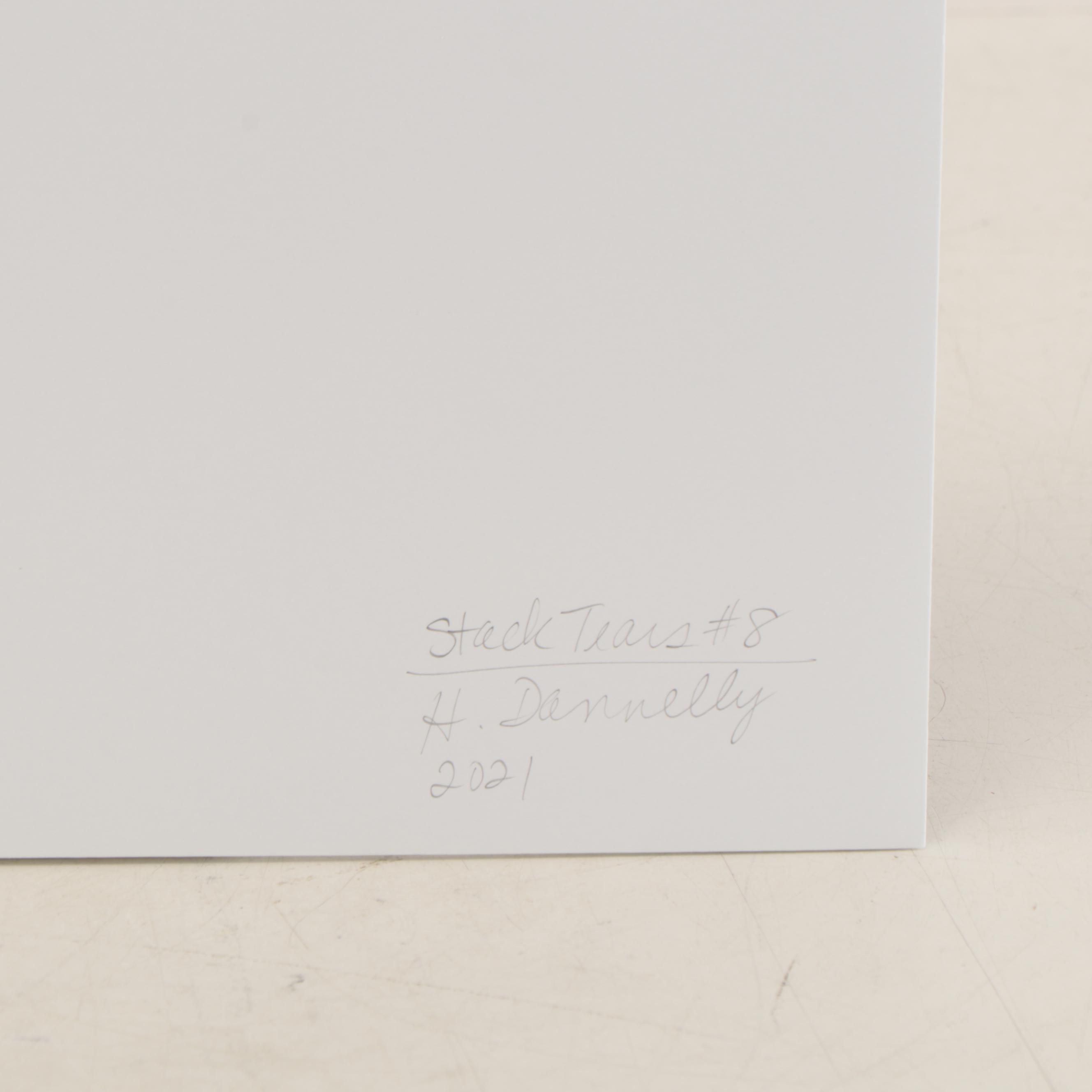 Helen Dannelly Abstract Acrylic Painting "Stack Tears #8," 2021 | EBTH