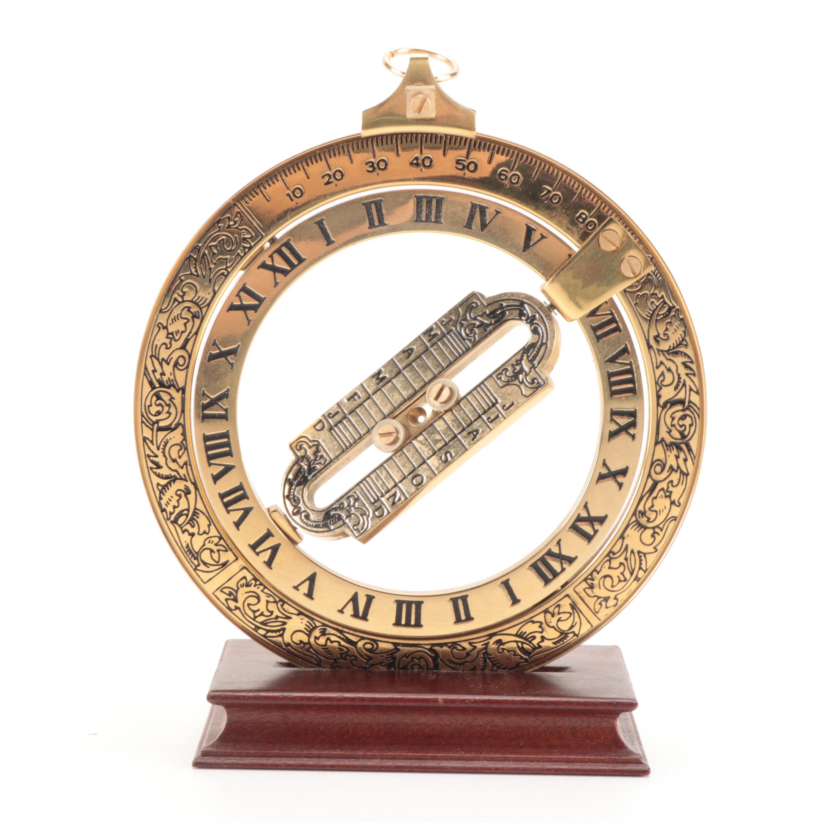 Franklin Mint "Great Instruments of Discovery" Astrolabe, Sundial and ...