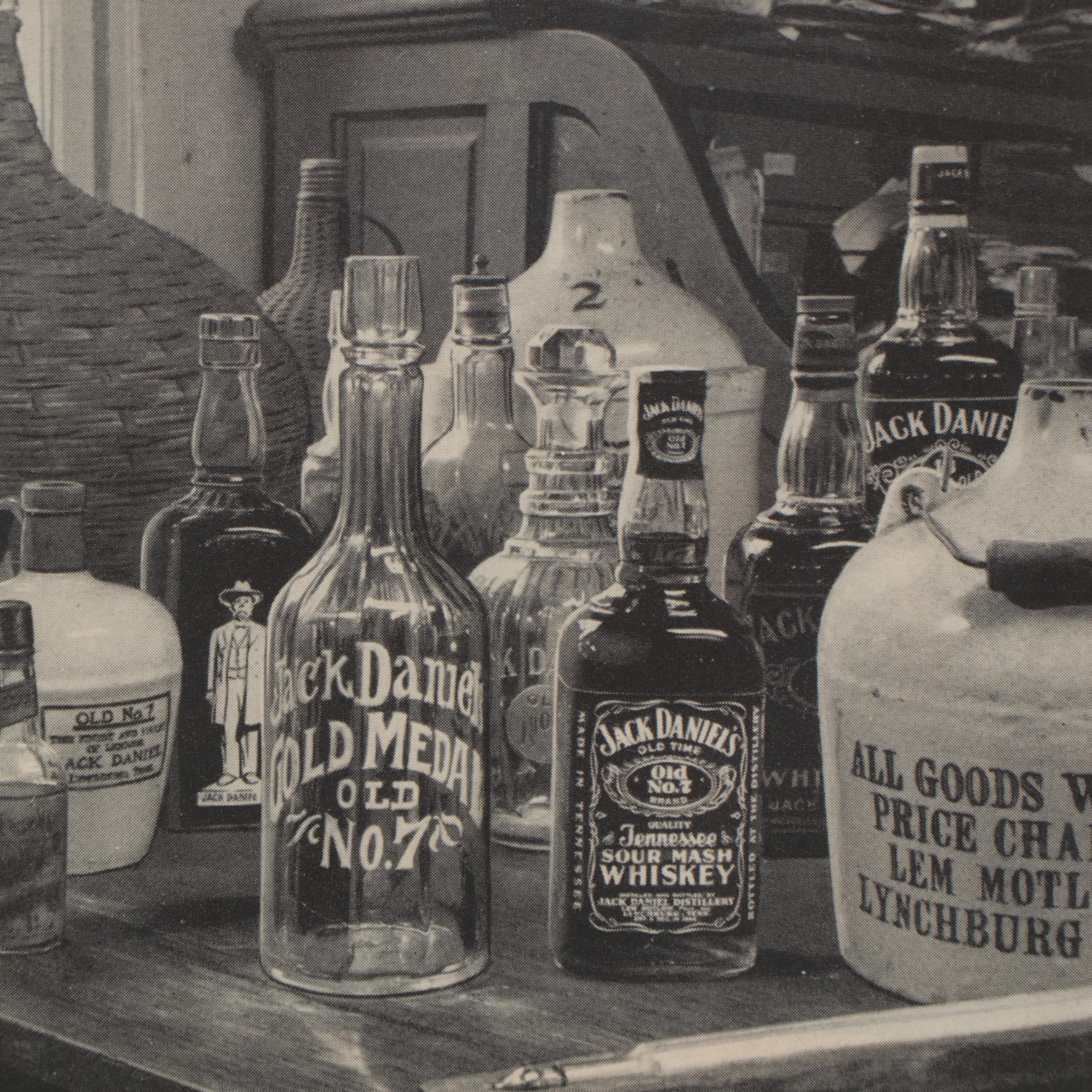 Jack Daniel's Whiskey Promotional Advertisement Halftone Print in Mat ...