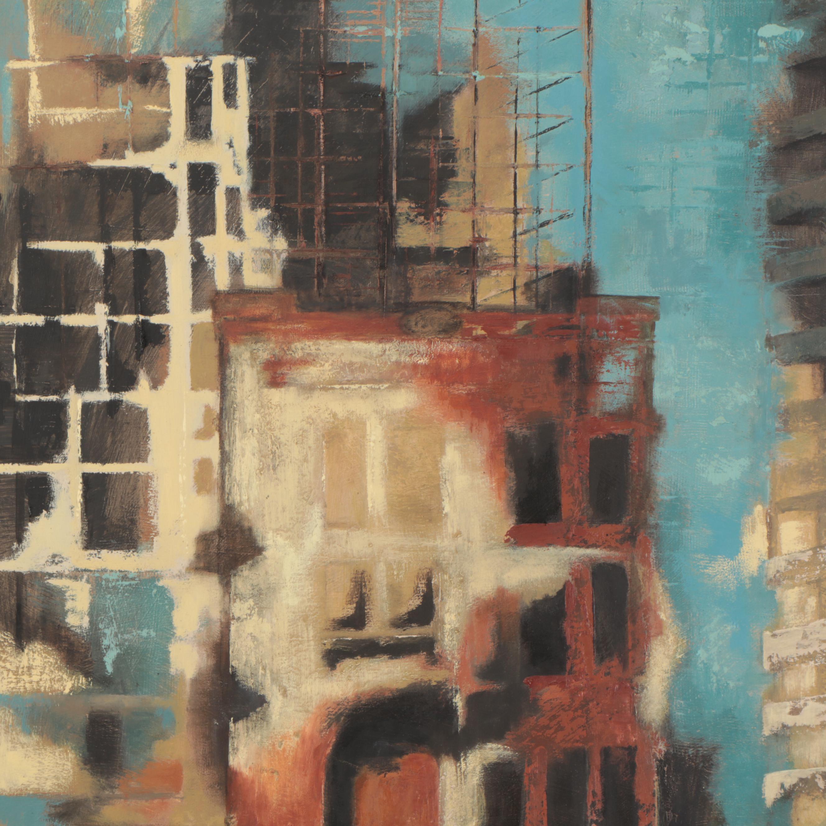 J. Wilson Architectural Oil Painting, Late 20th Century | EBTH