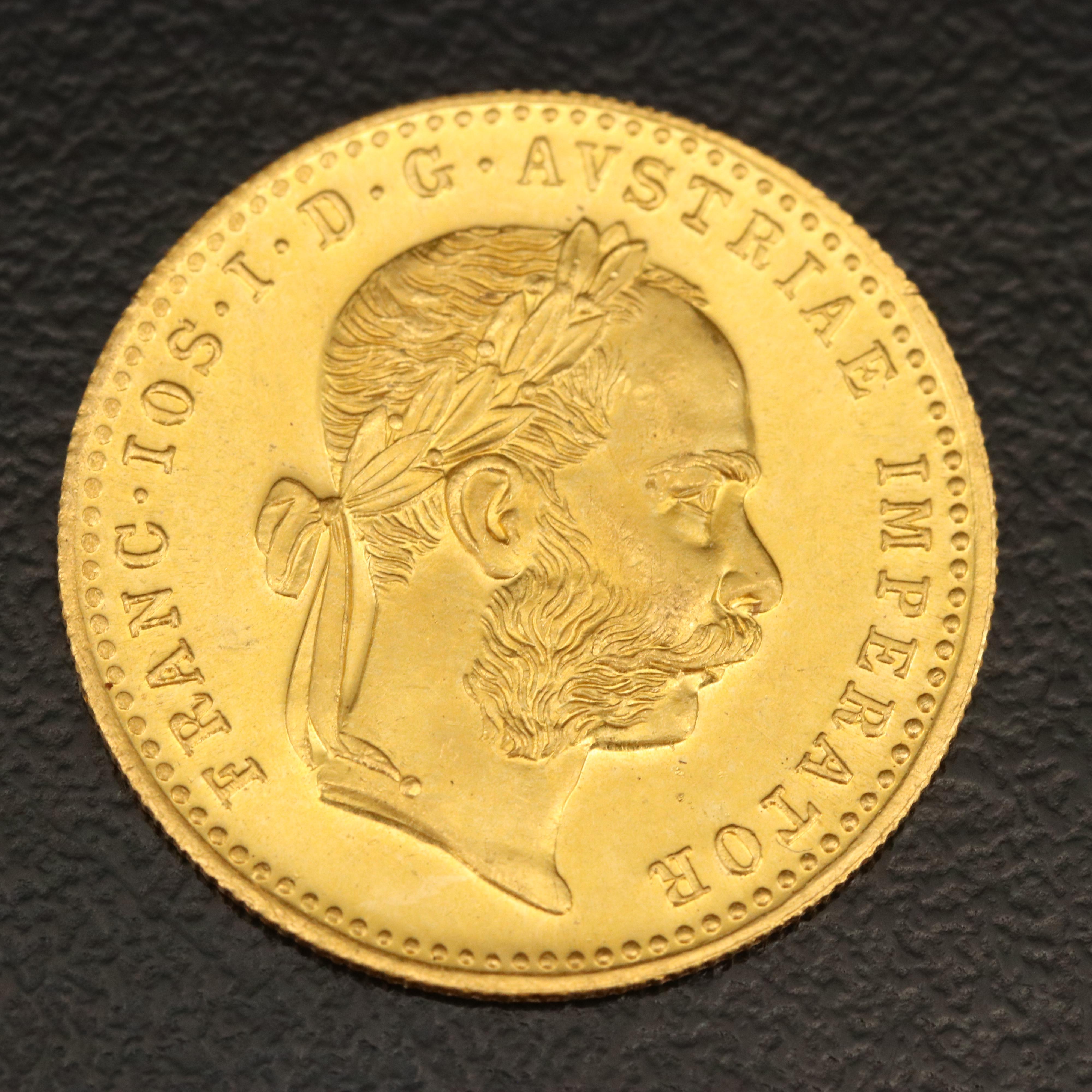 1915 (Restrike) Austria One Ducat Gold Coin | EBTH