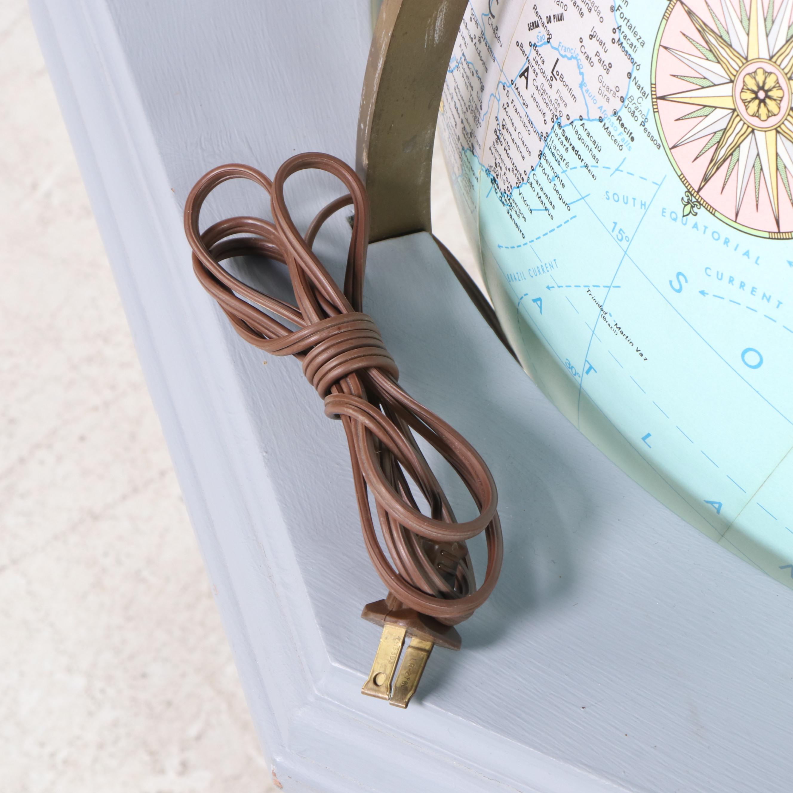 Replogle 20" Illuminated Heirloom Globe on Stand, Late 20th Century | EBTH