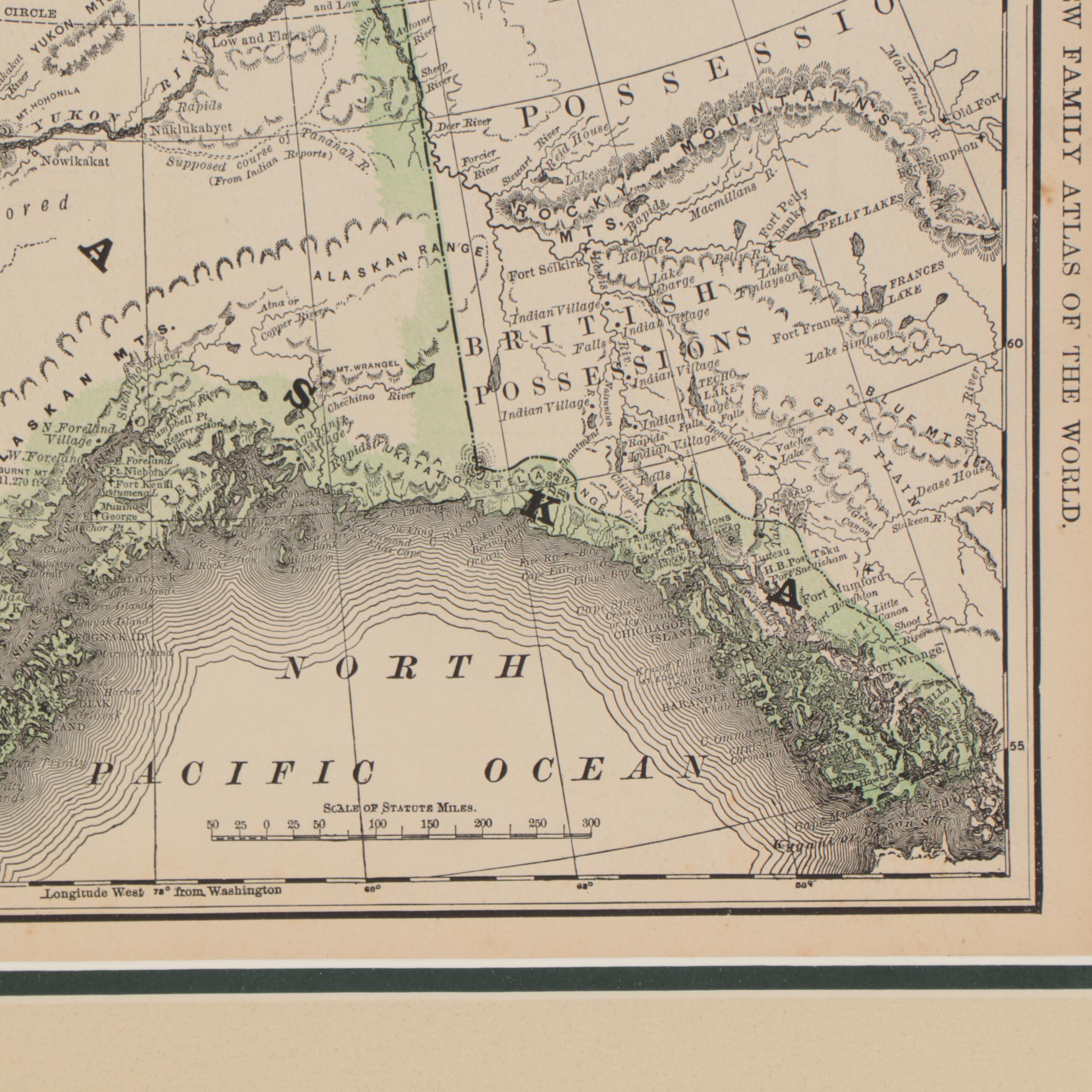 Rand, McNally & Co. Wax Engraving Map of Alaska, circa 1890 | EBTH