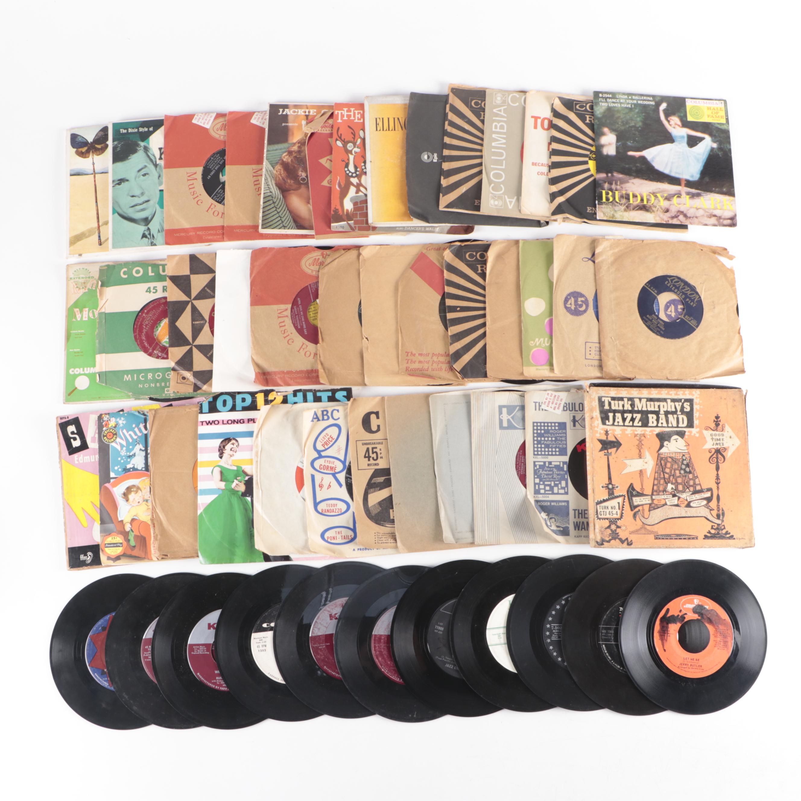 Jackie Gleason, Dean Martin and More Pop and Vocal 45RPM Vinyl Records ...