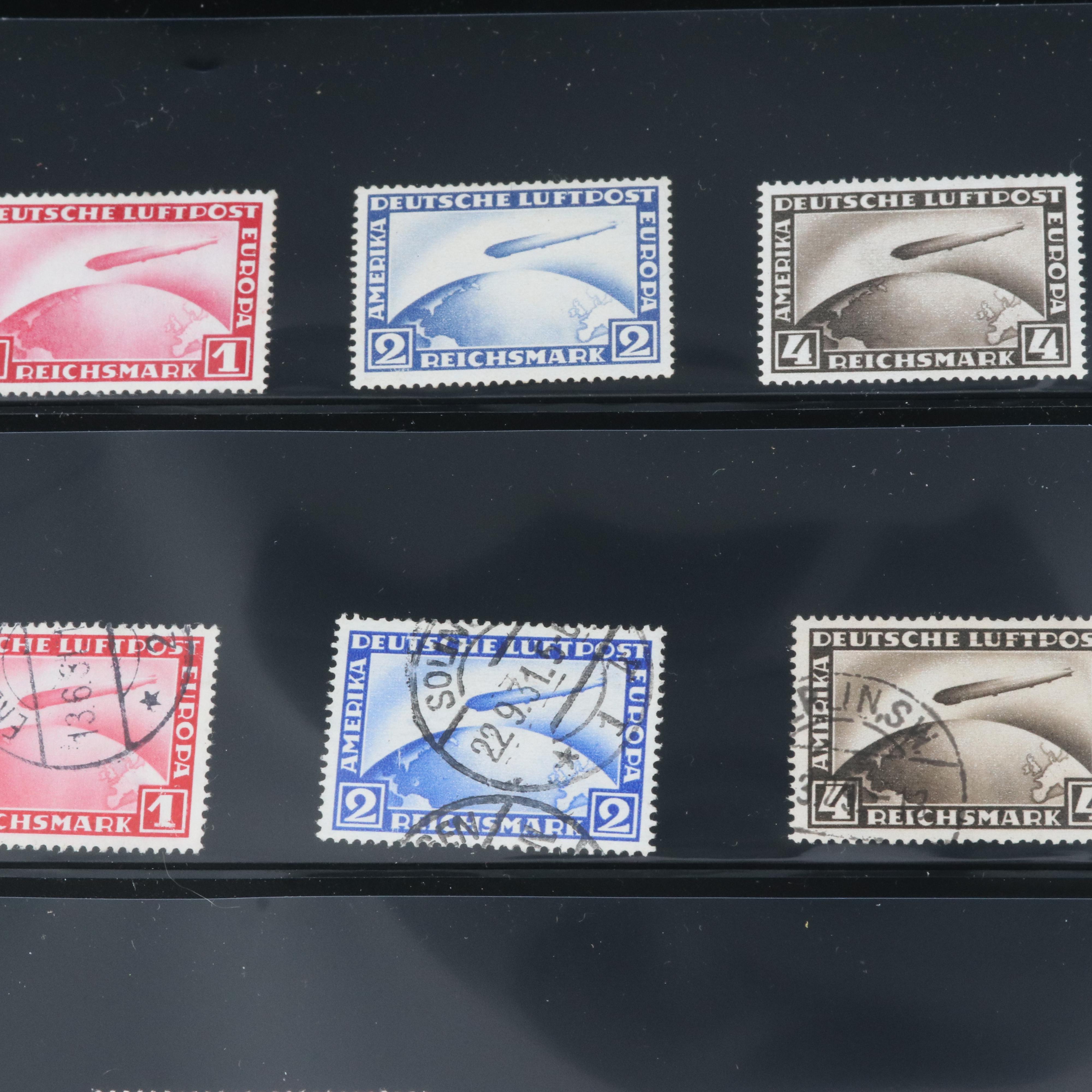 German Zeppelin Related Stamp Issues | EBTH