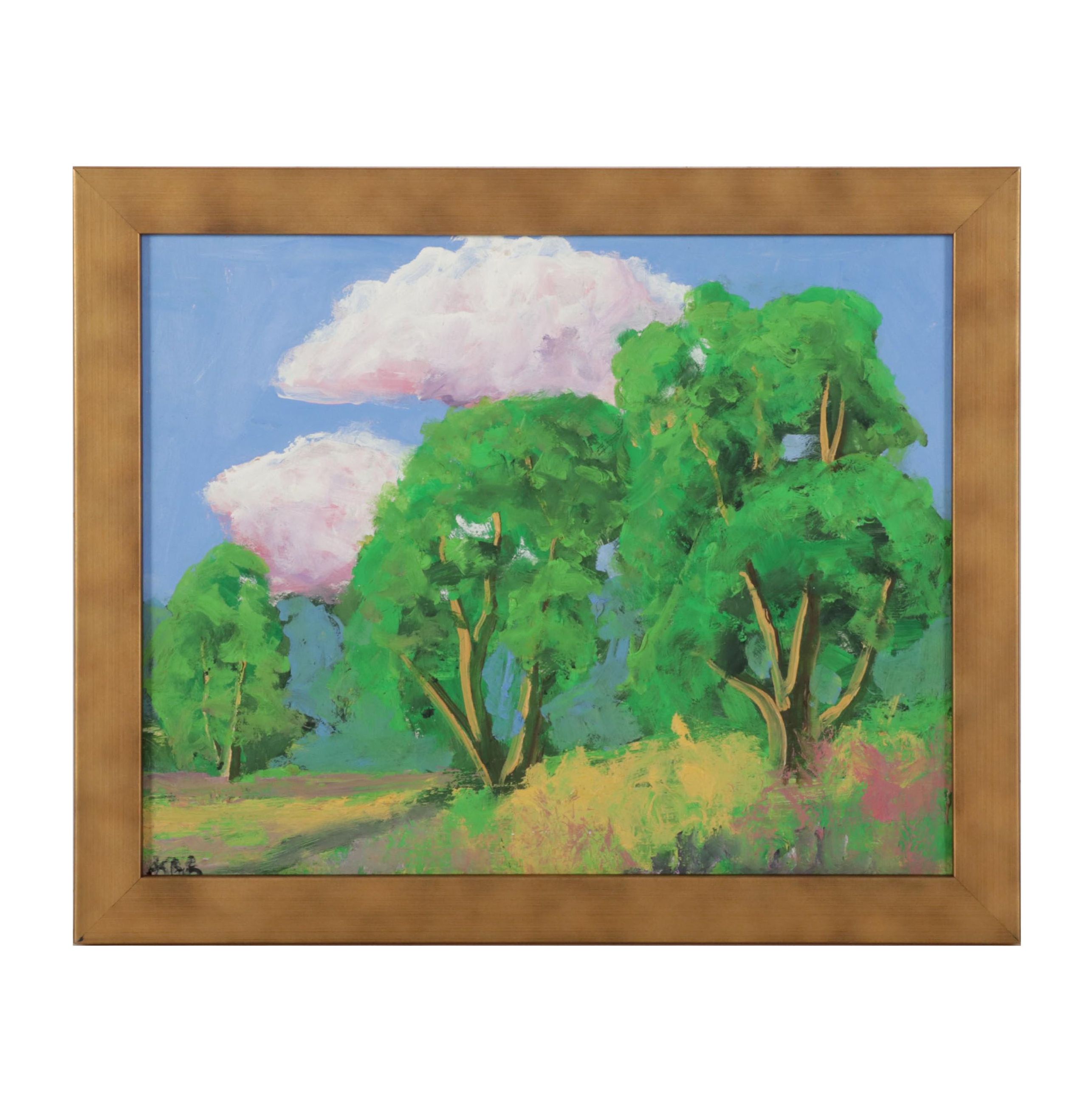 Kenneth R. Burnside Pastoral Landscape Oil Painting, 21st Century | EBTH