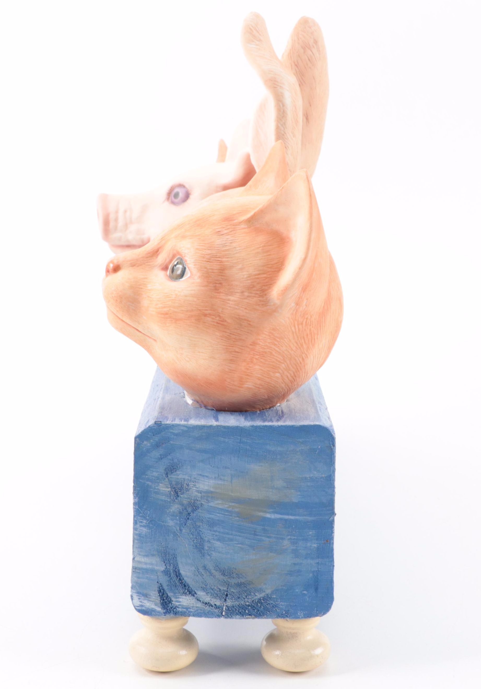 Surreal Mixed Media Sculpture of Animals | EBTH