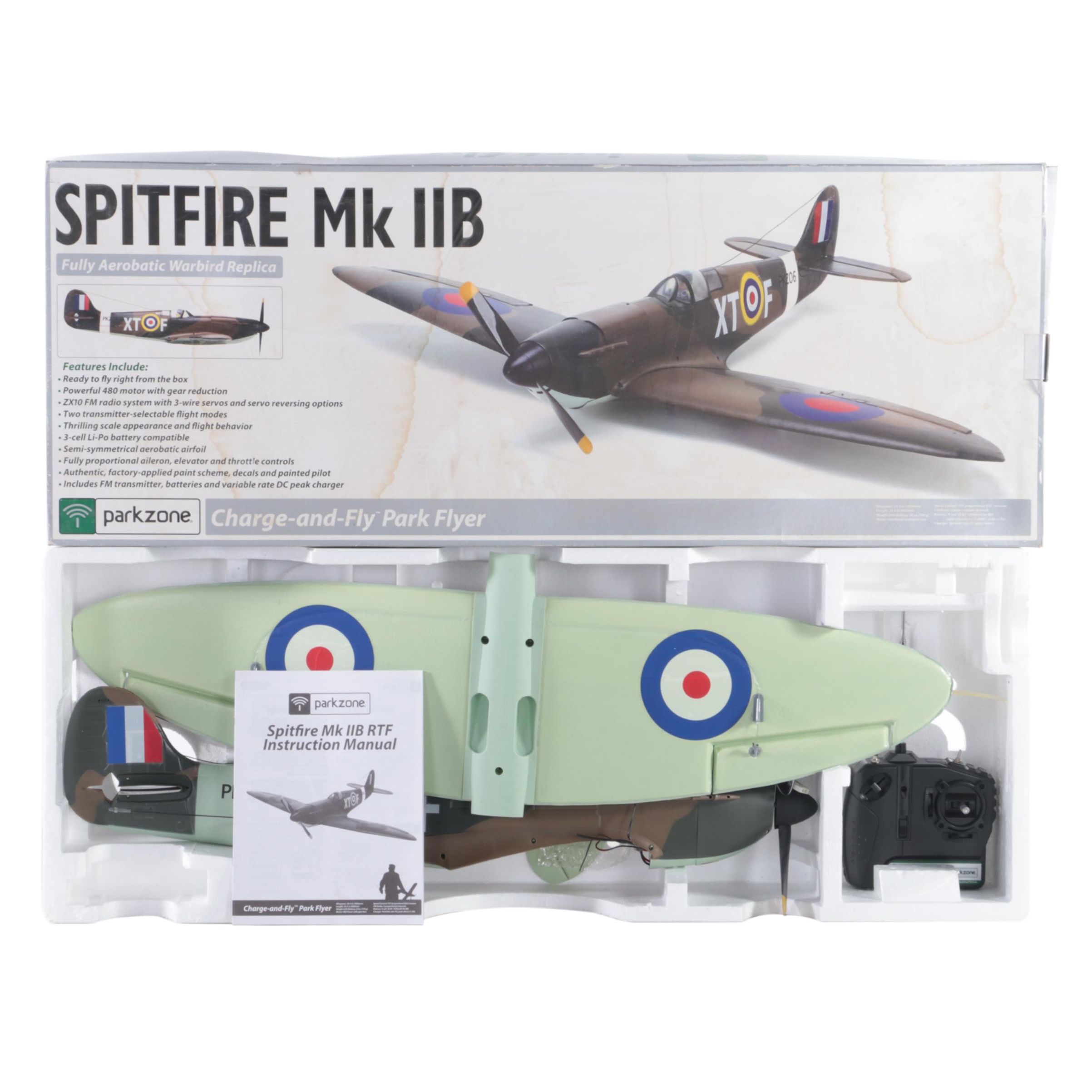 Parkzone Supermarine Spitfire Mk IIB Remote-Control Model WWII Airplane ...