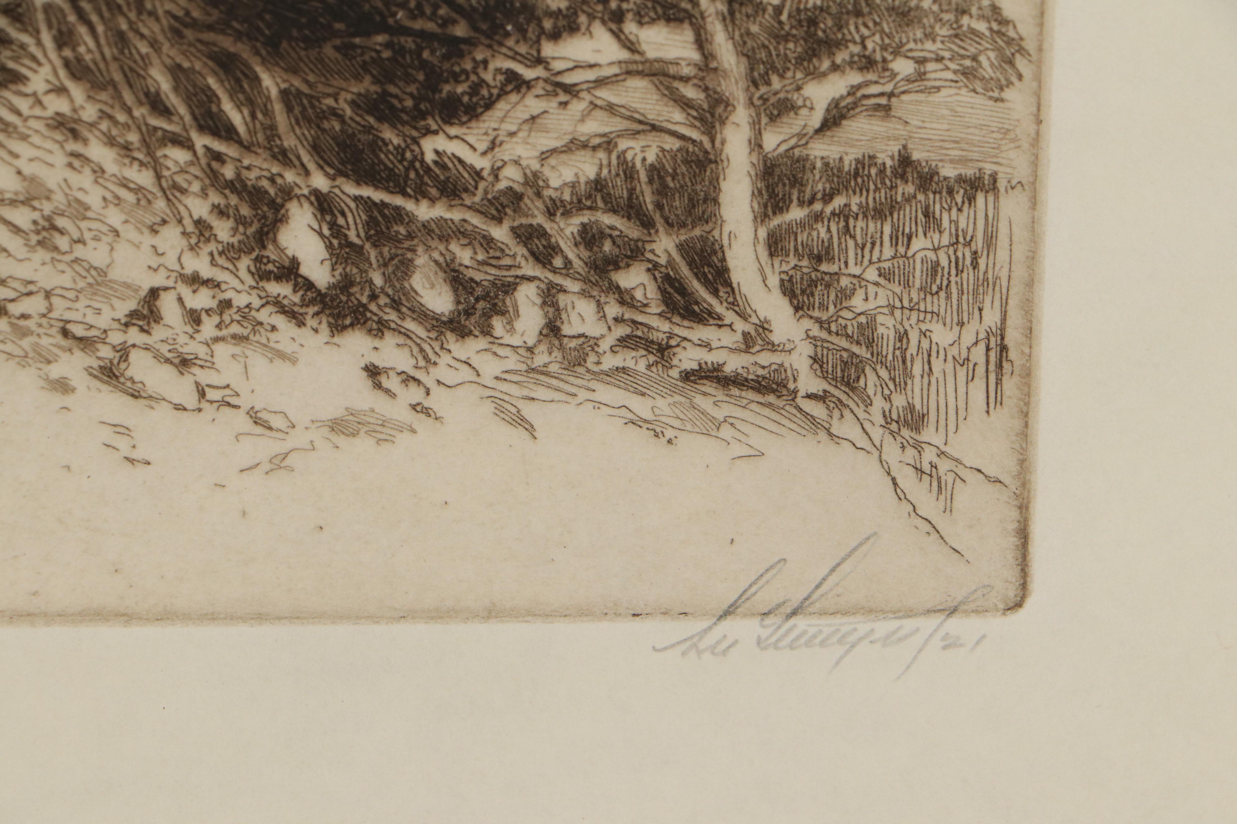Lee Sturges Mountain Landscape Etchings, Circa 1925 | EBTH