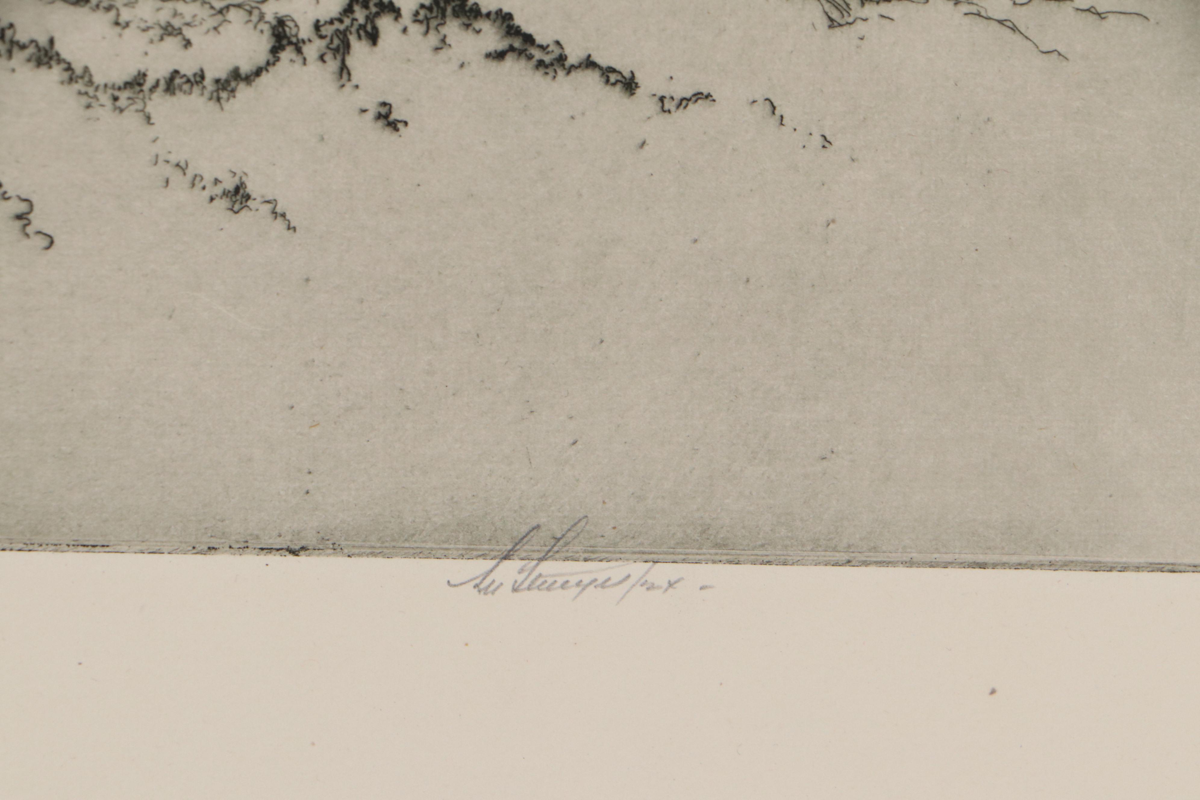 Lee Sturges Mountain Landscape Etchings, Circa 1920 | EBTH