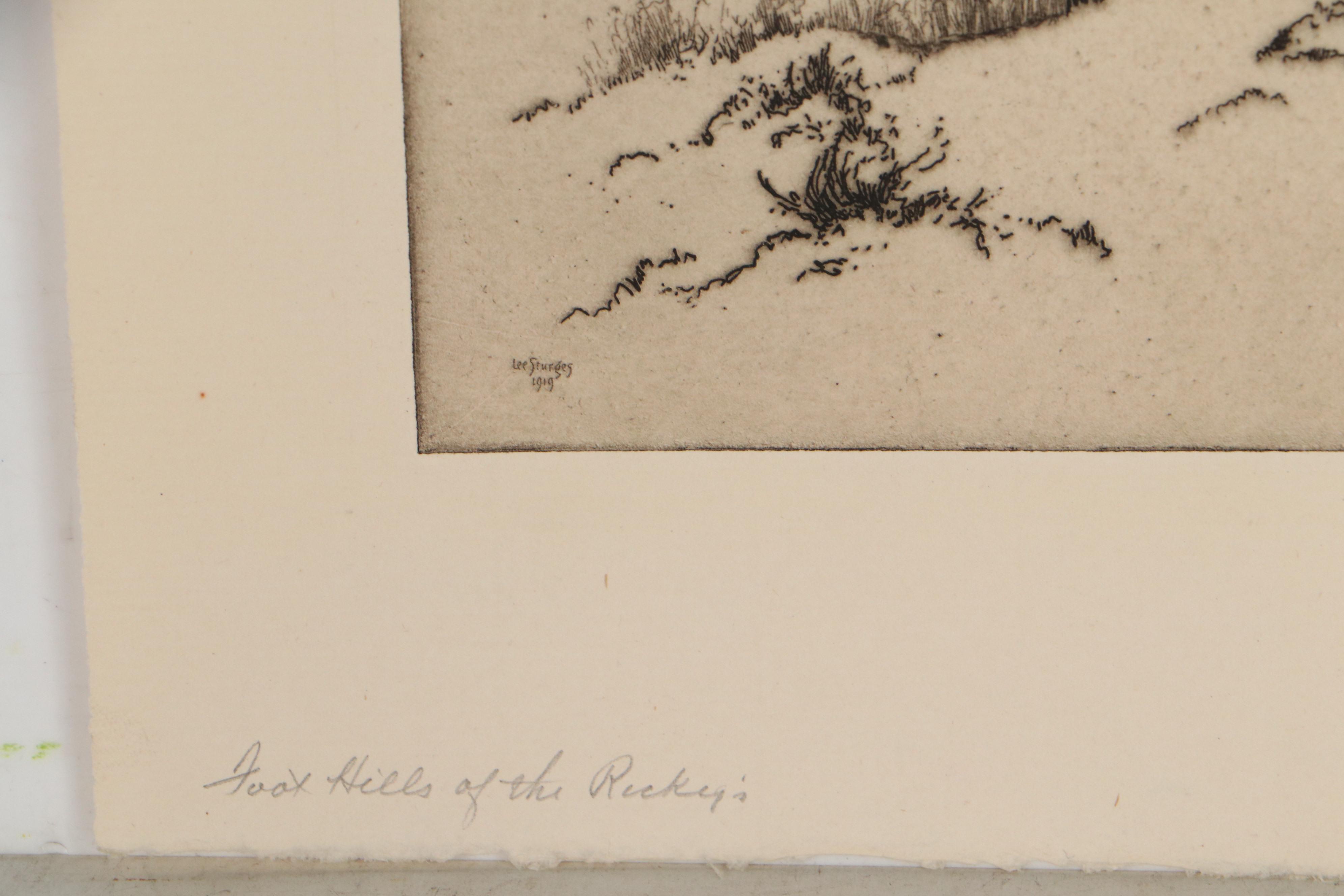 Lee Sturges Mountain Landscape Etchings, Circa 1920 | EBTH